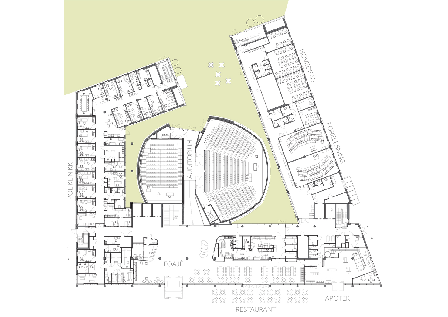 Knowledge Centre, St. Olavs Hospital by Nordic — Office of Architecture ...