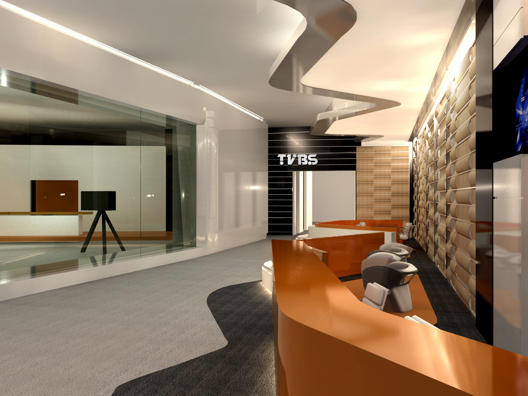 TVBS HQ main lobby by L2ds - LUMSDEN LEUNG design studio ltd - Architizer