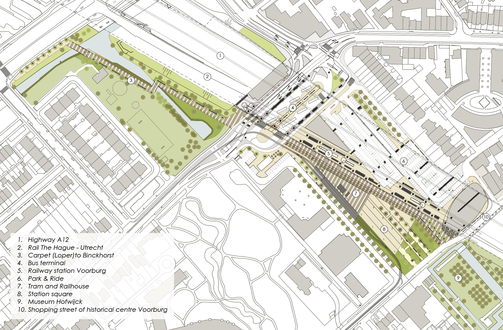 Public transport node Voorburg by Posad spatial strategies - Architizer