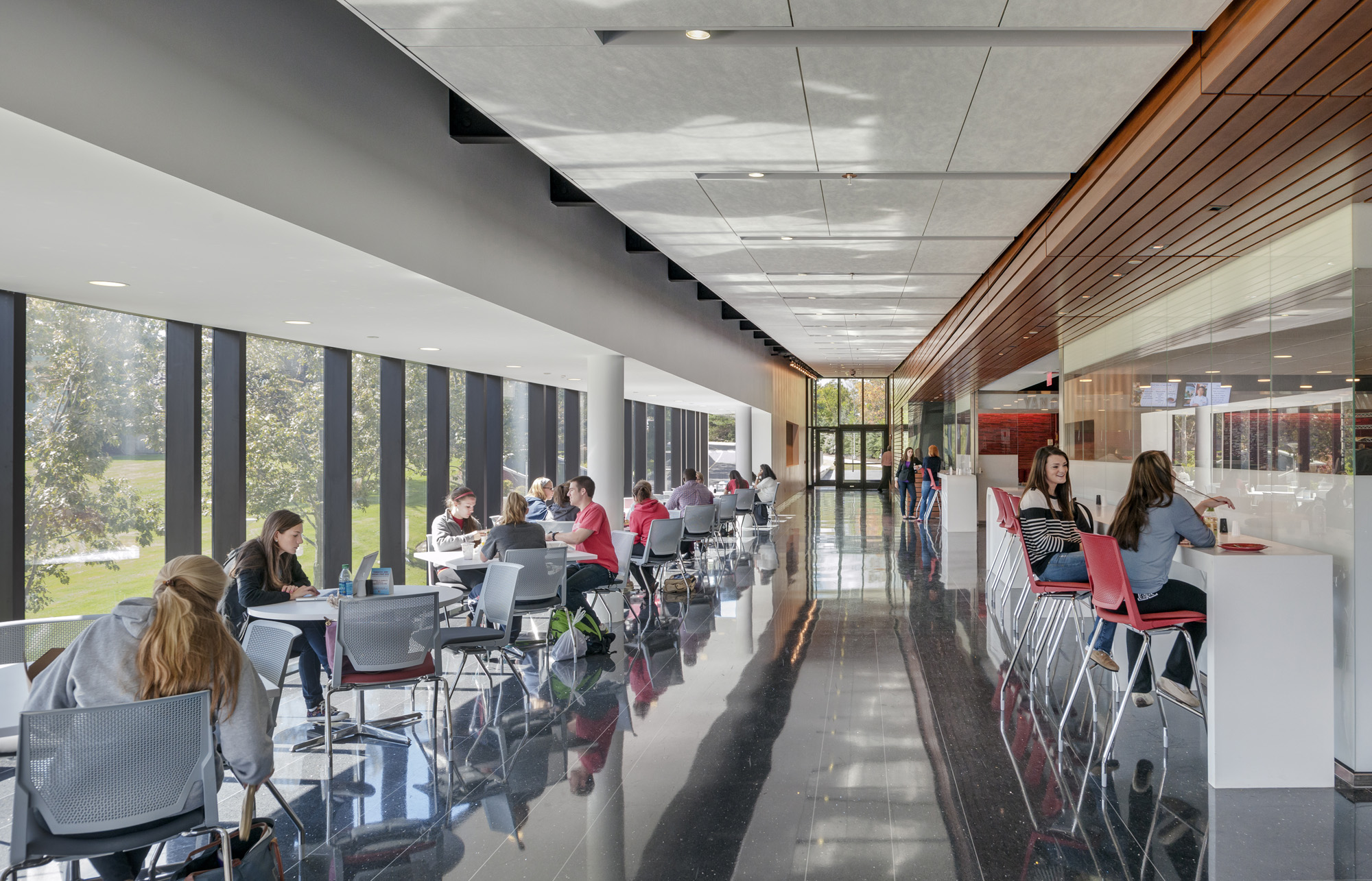 Sacred Heart University Linda E. McMahon Student Commons - Architizer