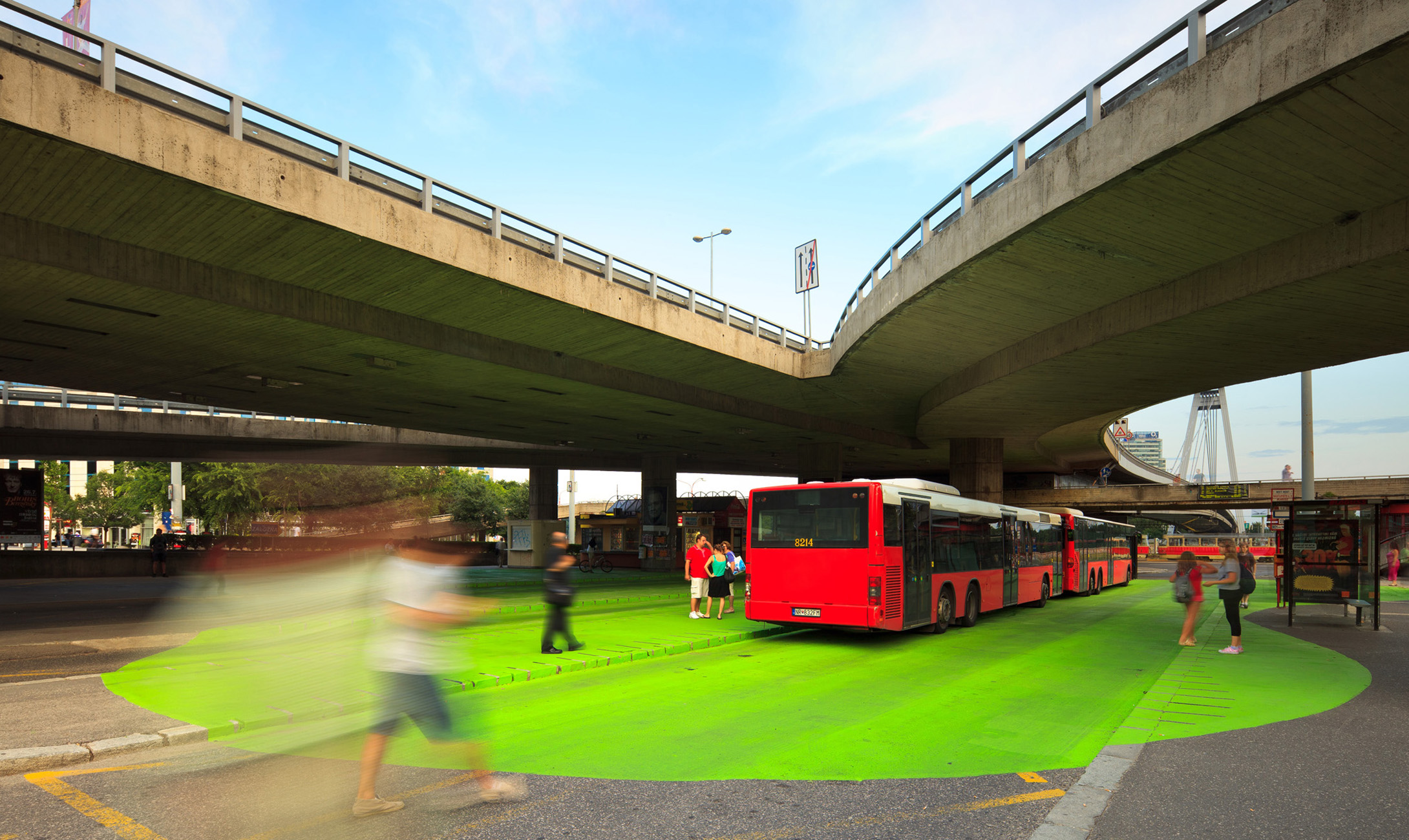 Bus terminal under the bridge by Vallo Sadovsky Architects - Architizer