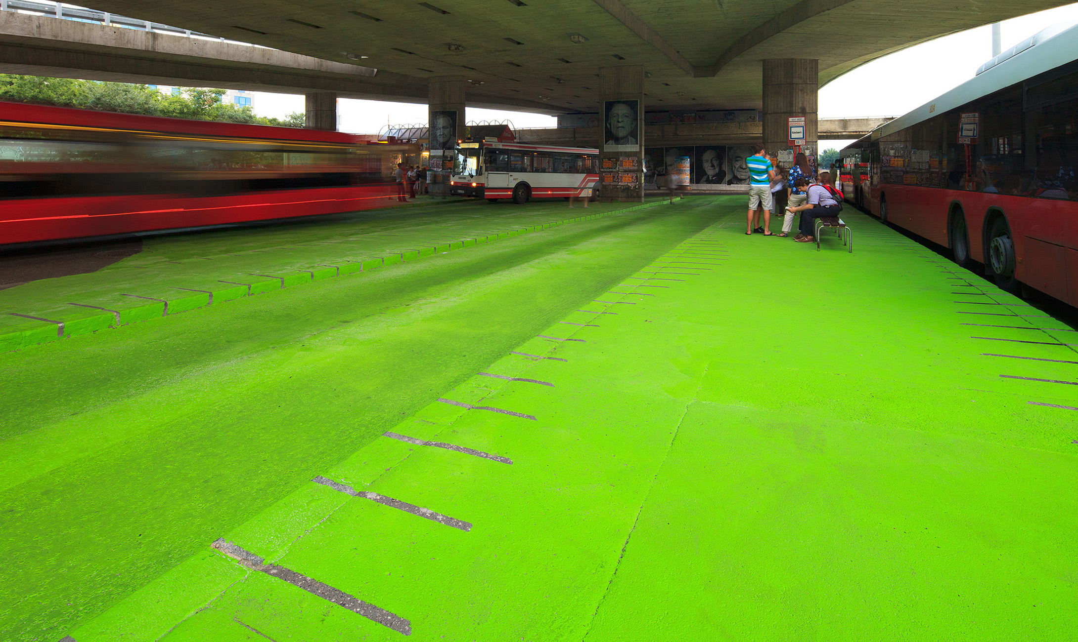 Bus terminal under the bridge by Vallo Sadovsky Architects - Architizer