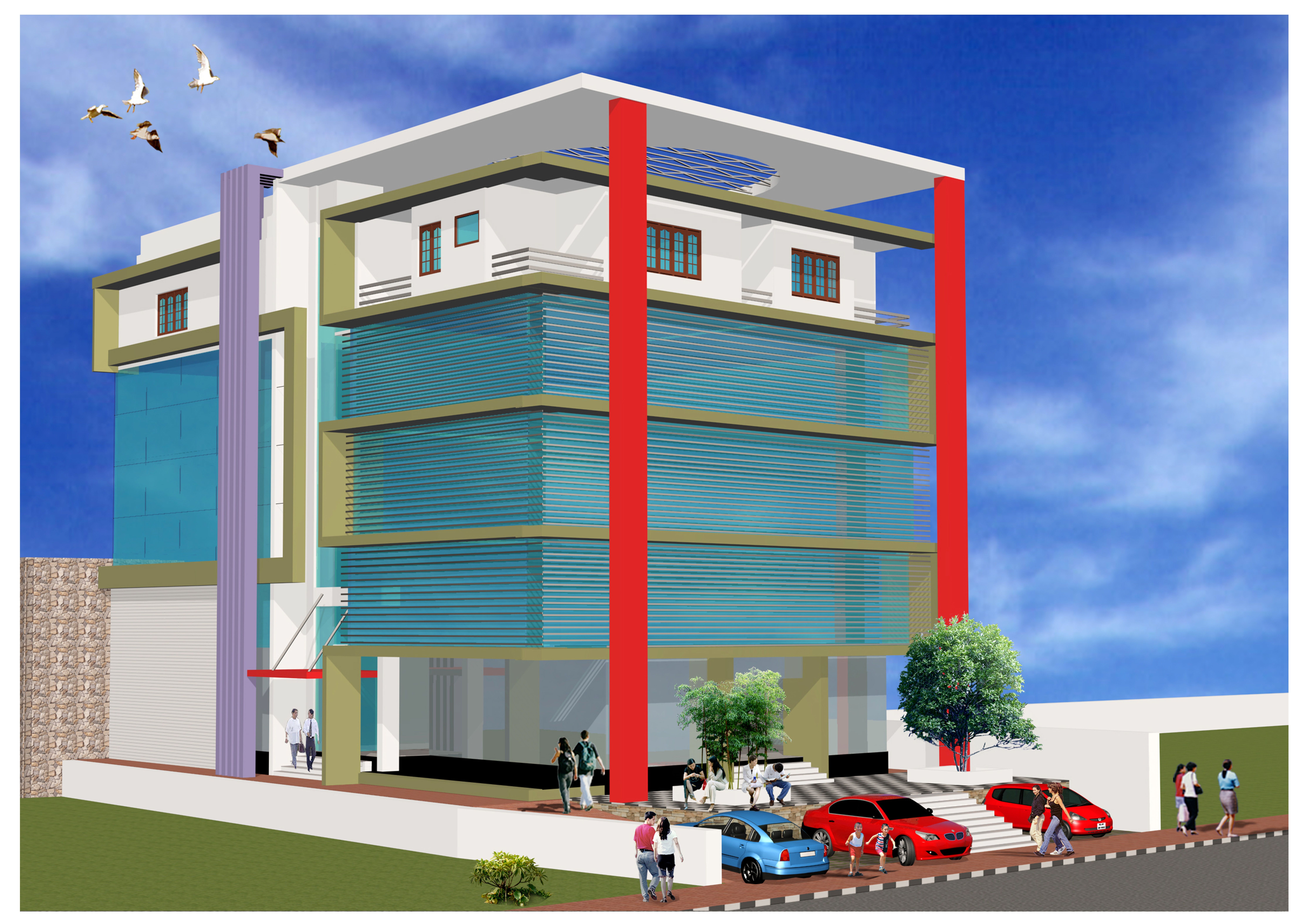 Commercial complex for Mr,Nisar at Nilamel by Coming soon - Architizer