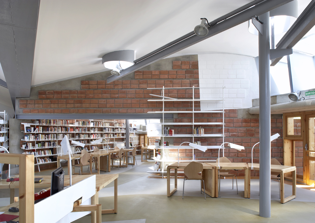 PALAFOLLS PUBLIC LIBRARY by Miralles Tagliabue EMBT - Architizer