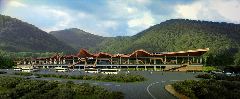 ZIGZAG design in Railway hub Esto-Sadok | SOCHI 2014 by Architectural ...