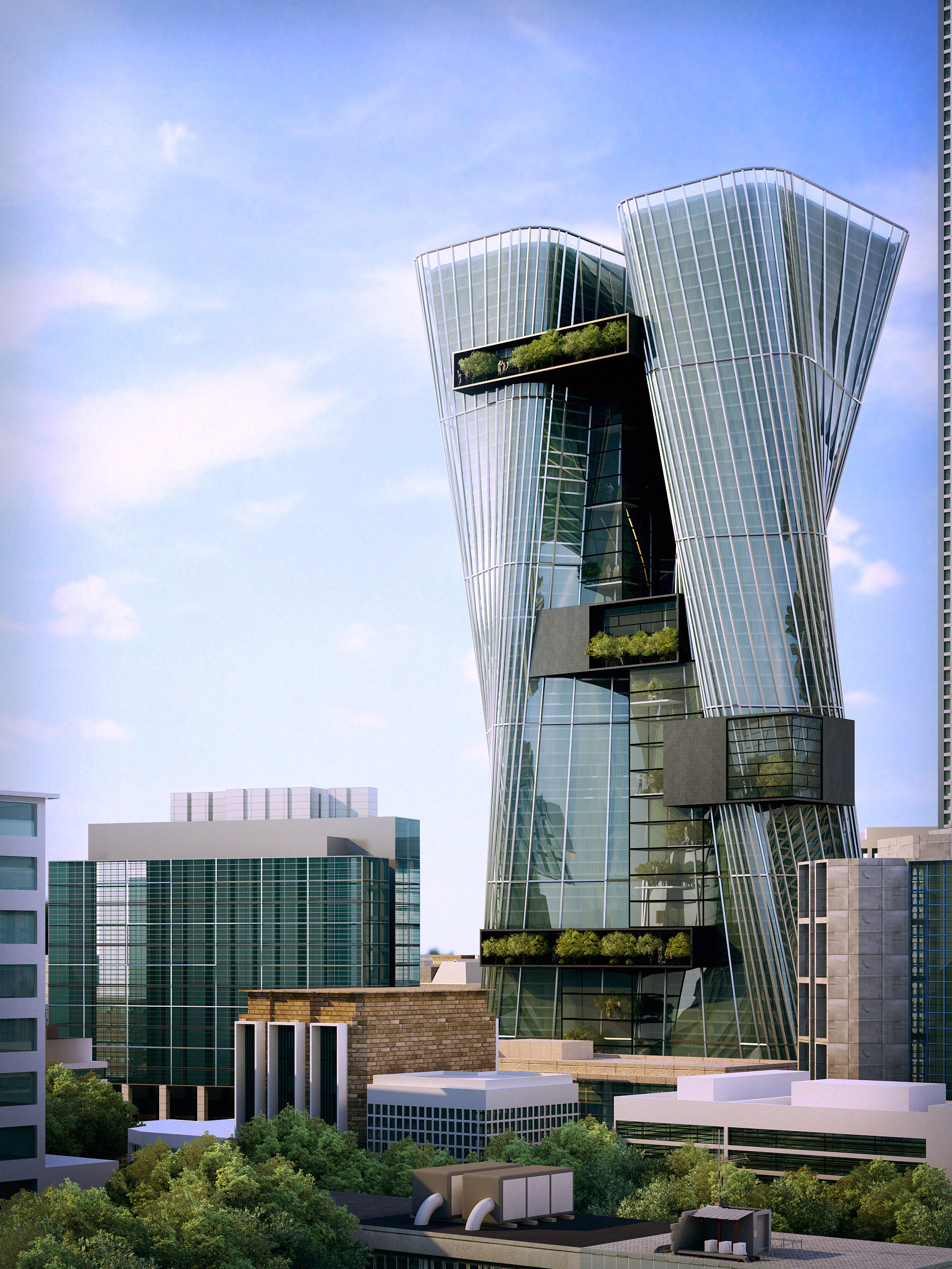 PARRAMATTA TOWERS by URBAN OFFICE ARCHITECTURE - Architizer
