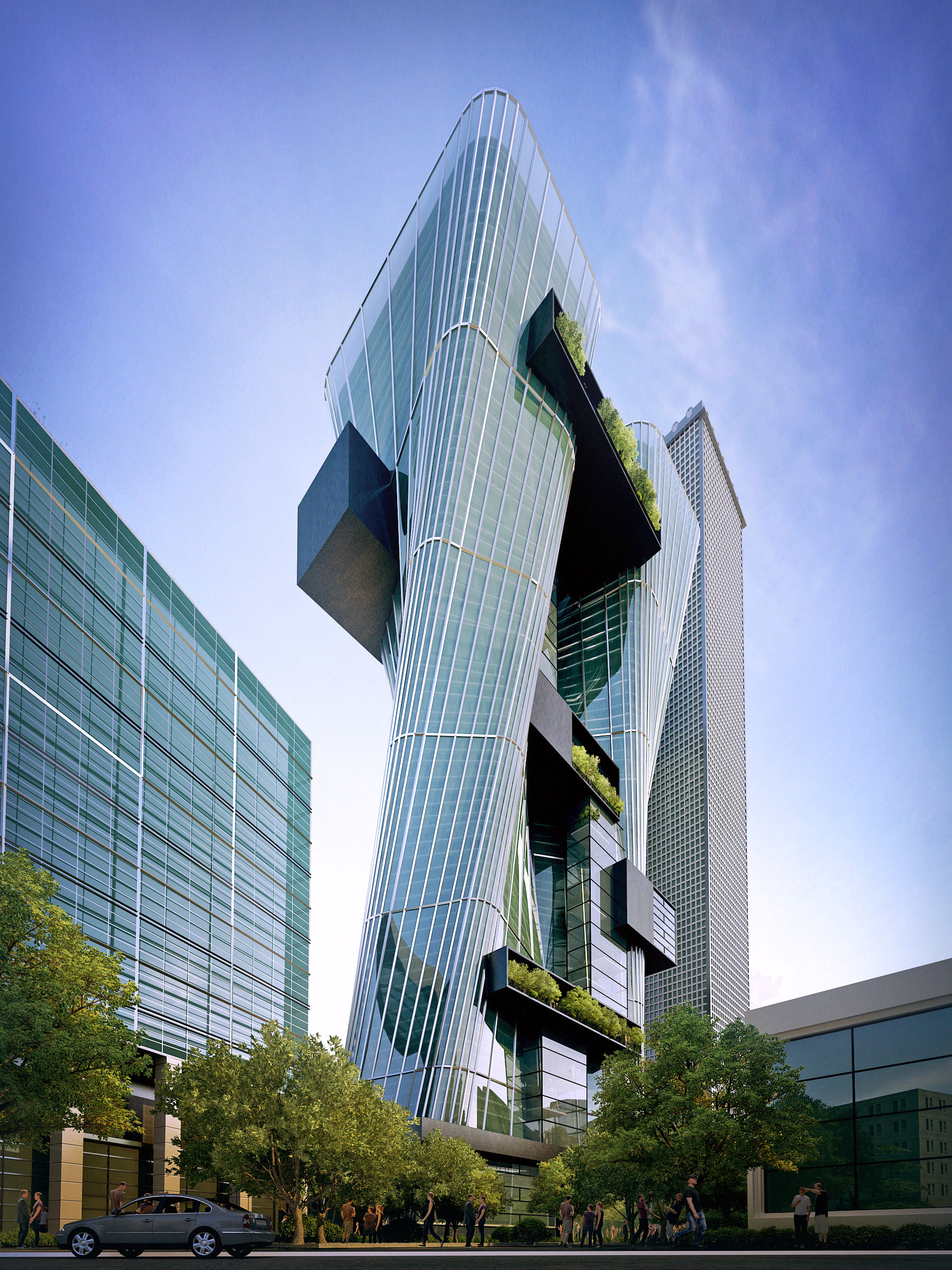 PARRAMATTA TOWERS by URBAN OFFICE ARCHITECTURE - Architizer