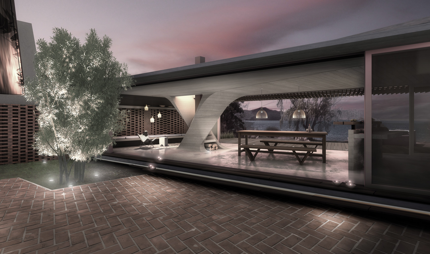 One Column House by NE-AR Nixdorff Etchegorry — Architecture Research ...