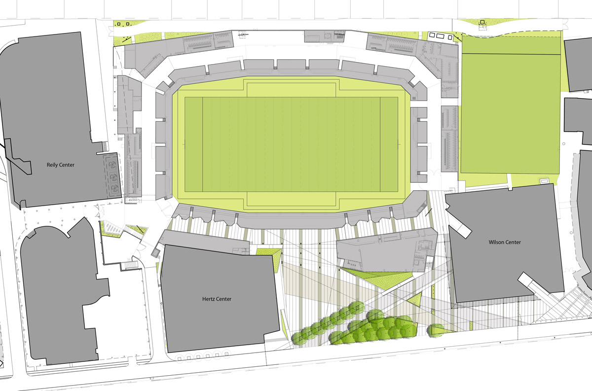 Idea 835383: Tulane Yulman Stadium by Gould Evans in New Orleans ...