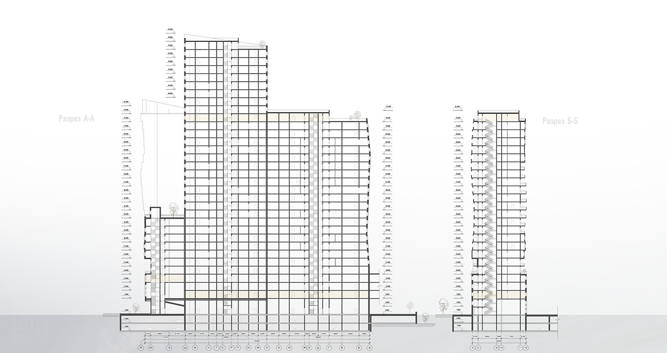 Wave - Multistoried residential complex. by mamedov.ws - Architizer