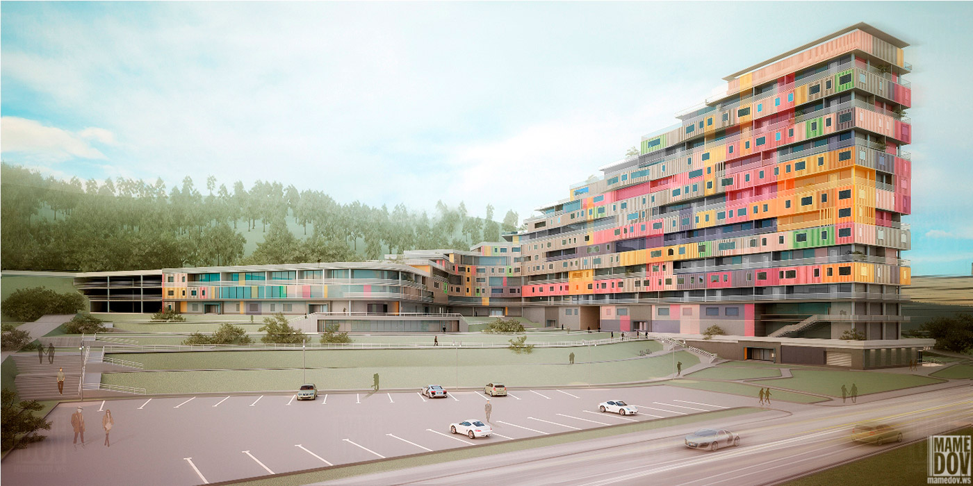 Multi-storey residential building. by mamedov.ws - Architizer