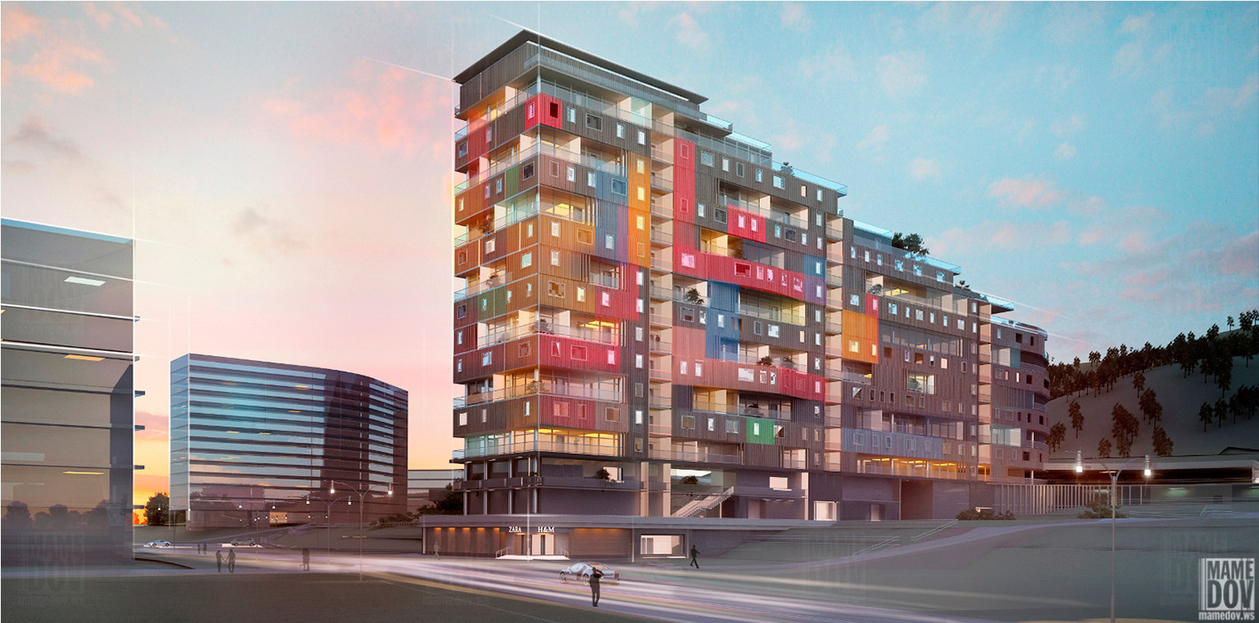 Multi-storey residential building. by mamedov.ws - Architizer