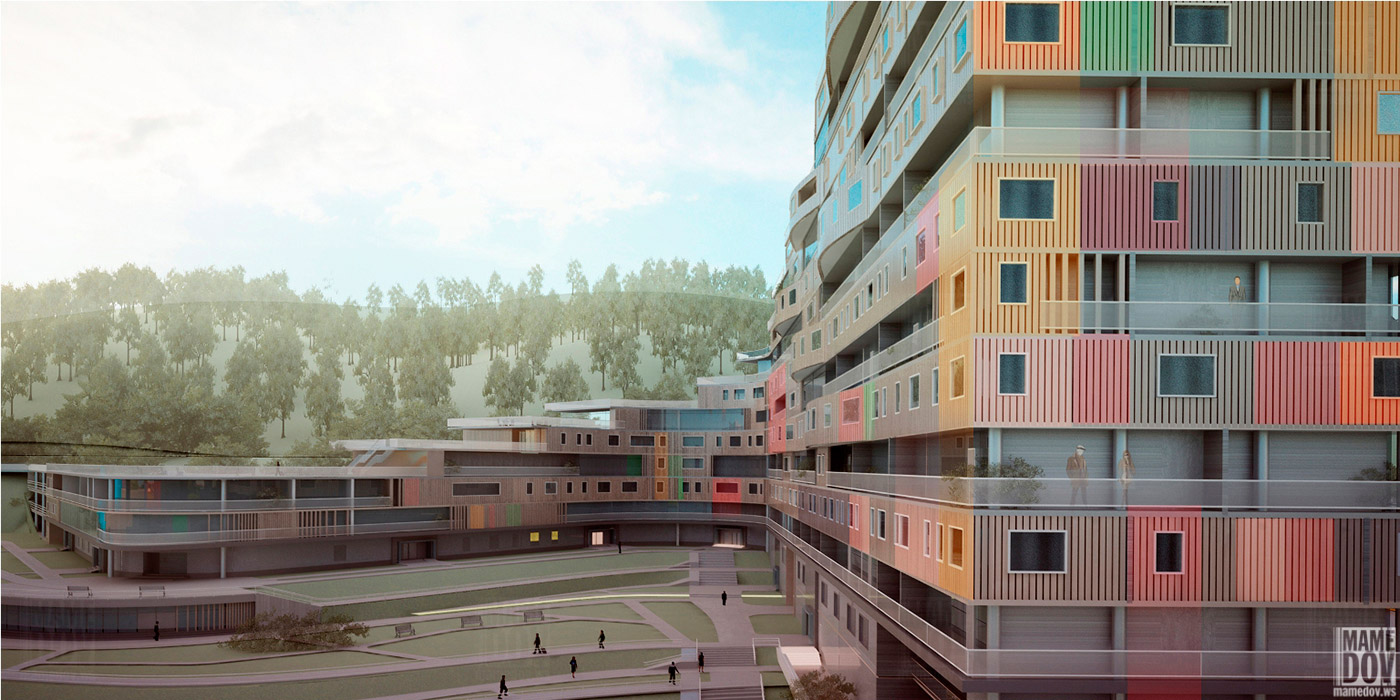 Multi-storey residential building. by mamedov.ws - Architizer