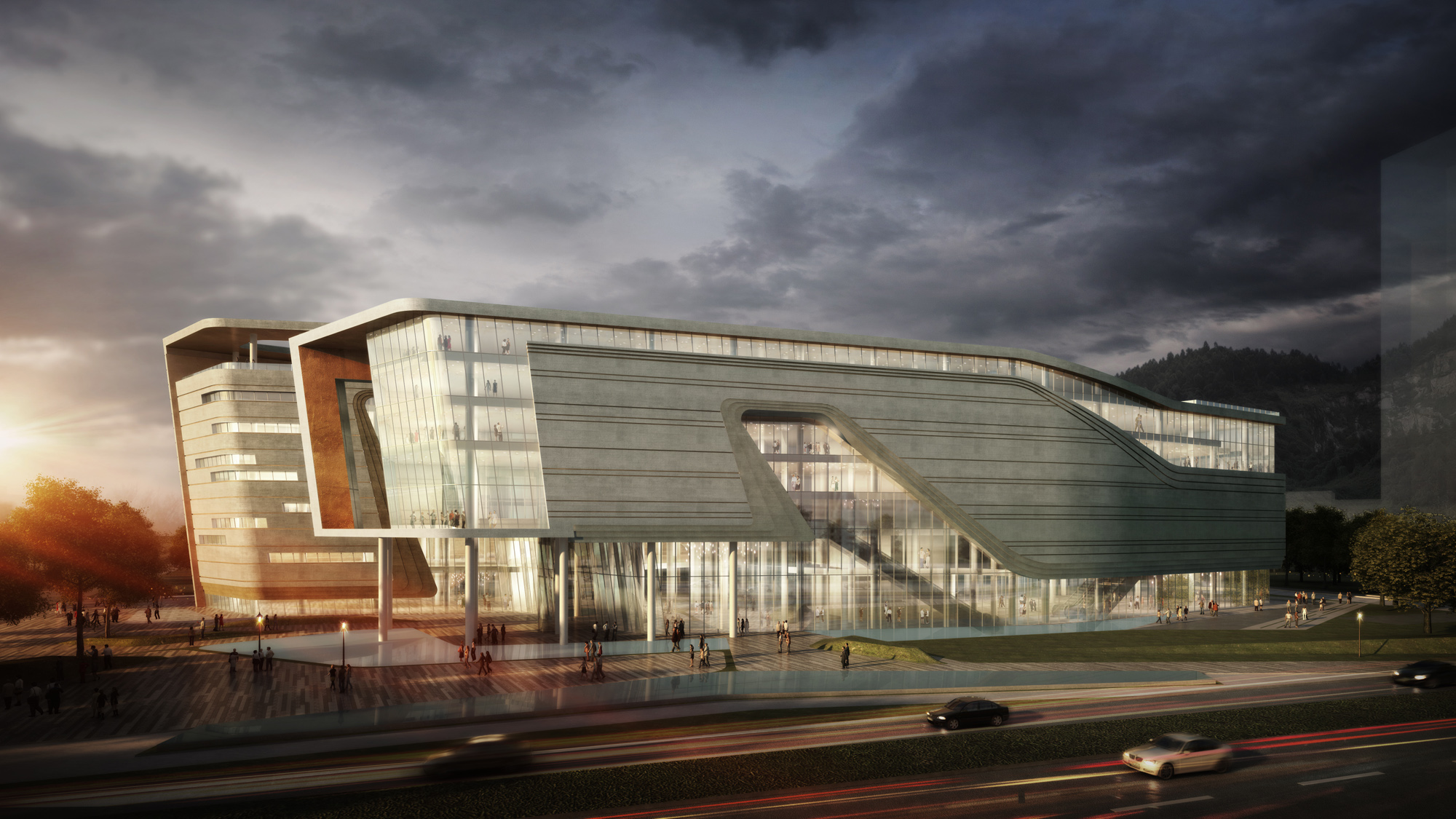 10 DESIGN | Xiangzhou Cultural Centre by 10 Design - Architizer