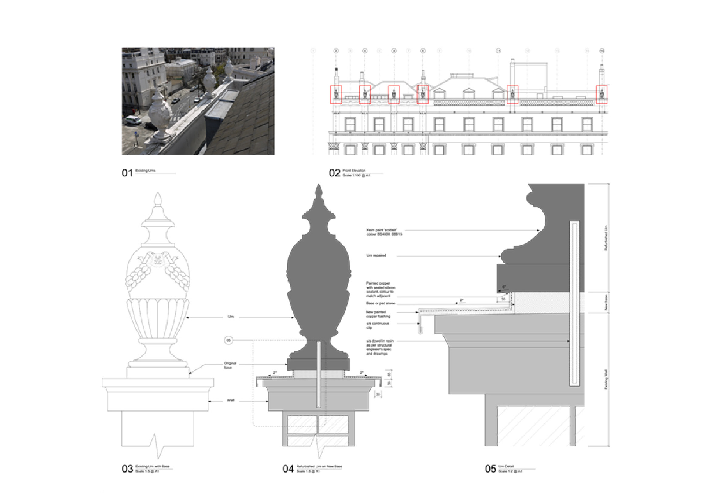 German Embassy London - Façade Restoration by ÜberRaum Architects ...