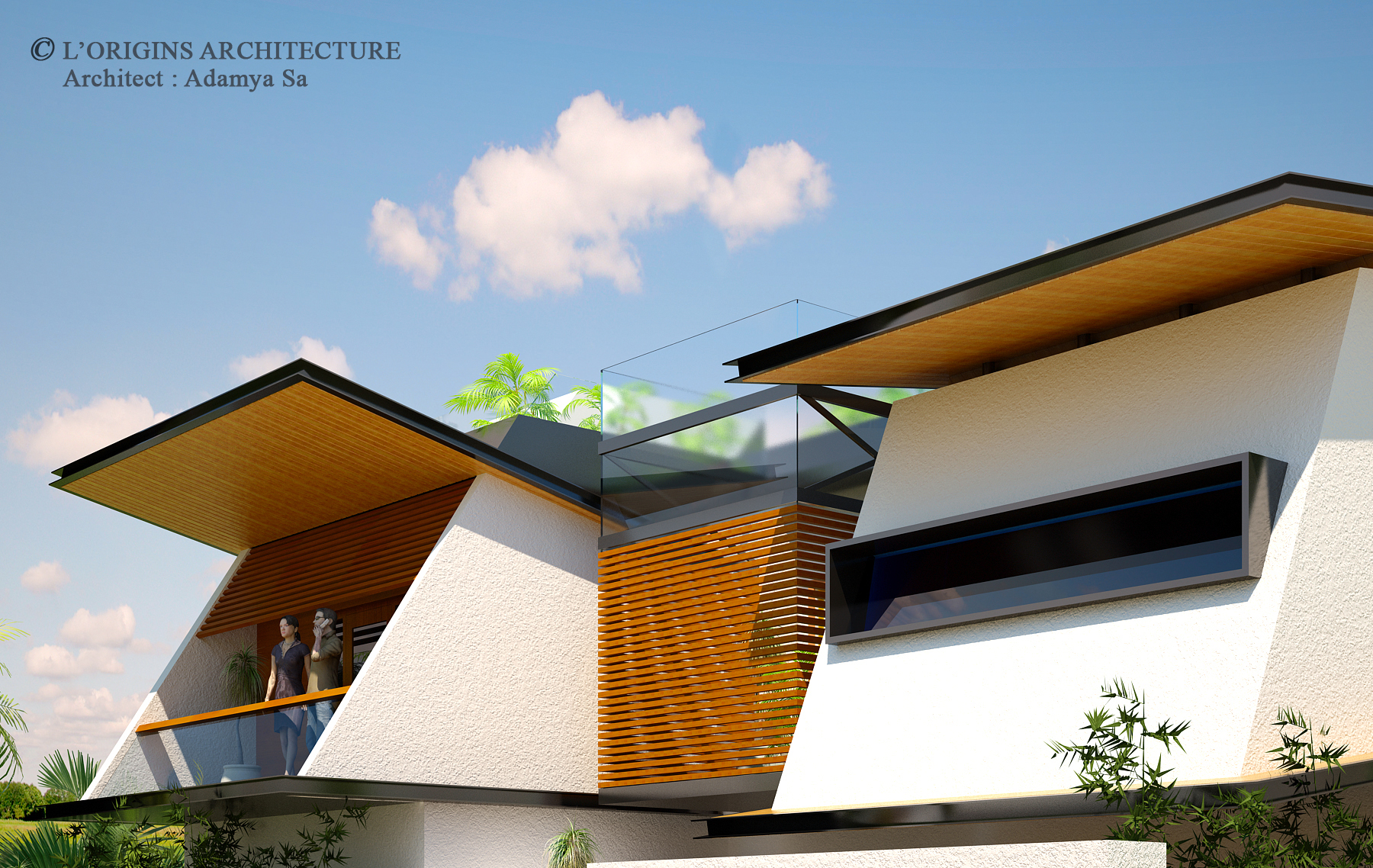 SLANT AXIS VILLA by L'ORIGINS ARCHITECTURE - Architizer