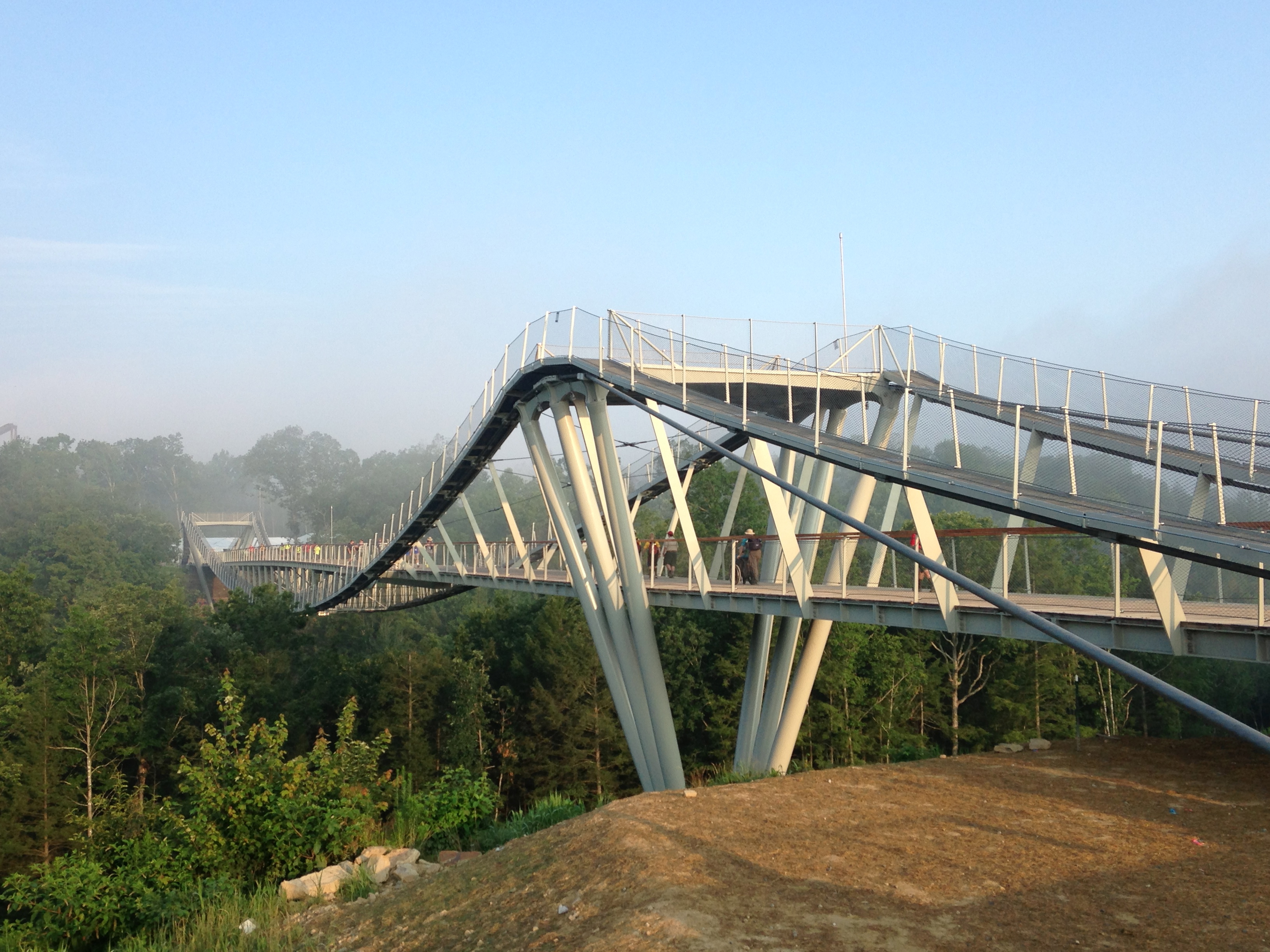 Consol Energy Wingtip Bridge (BoyScouts Bridge) by schlaich bergermann ...