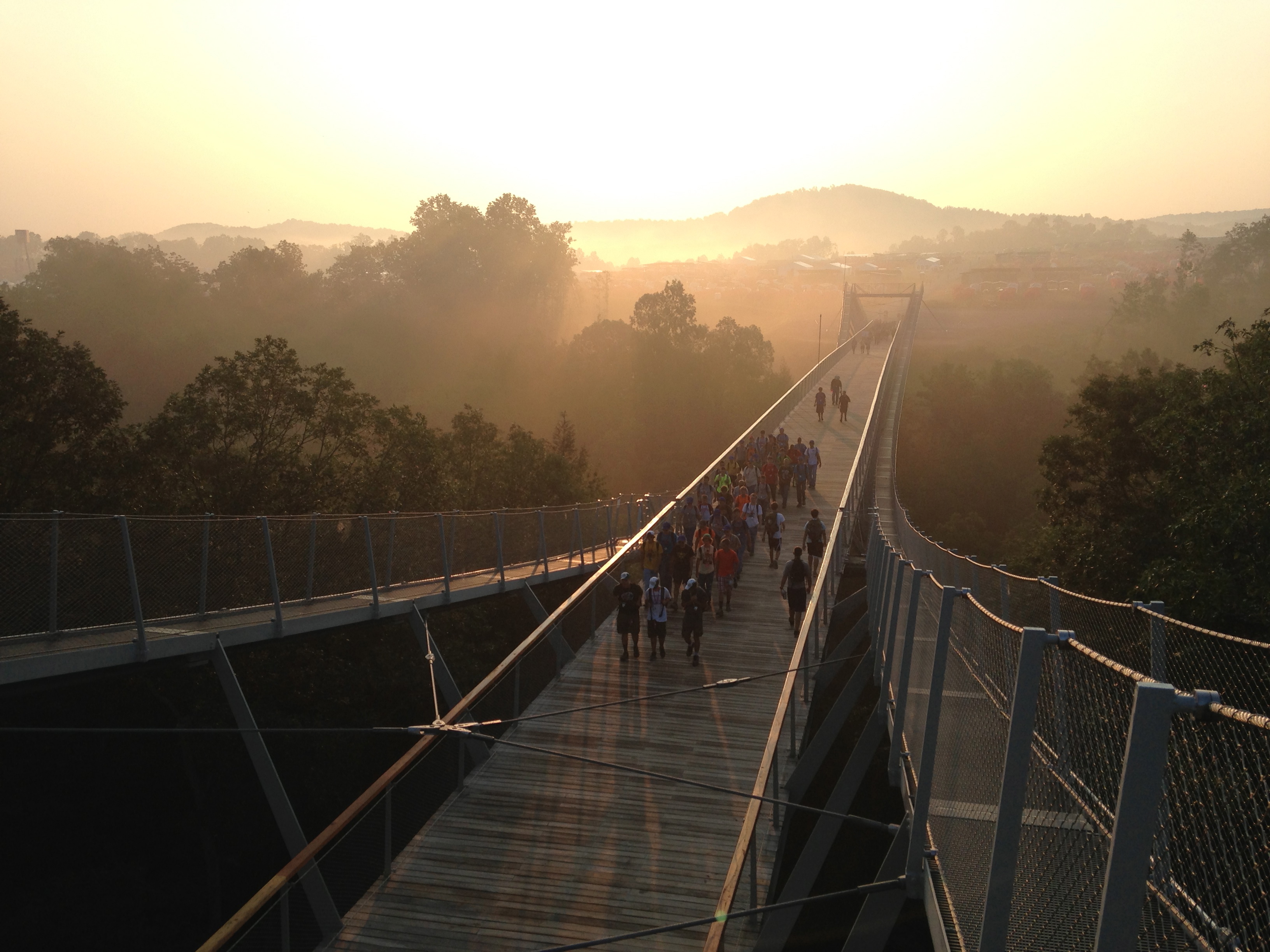 Consol Energy Wingtip Bridge (BoyScouts Bridge) by schlaich bergermann ...