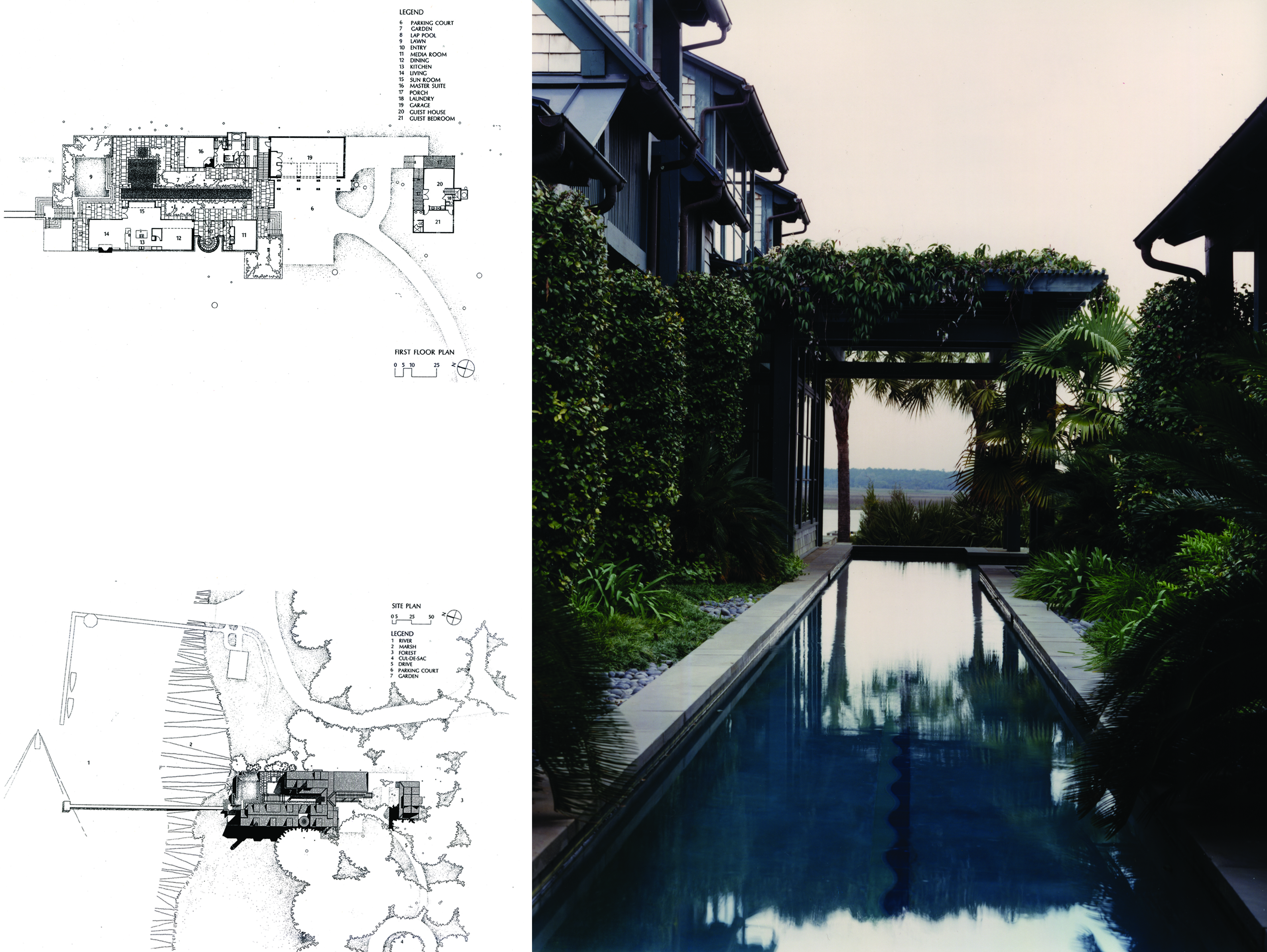 Swimming Pool at a River Private House by THOMAS & DENZINGER ARCHITECTS ...