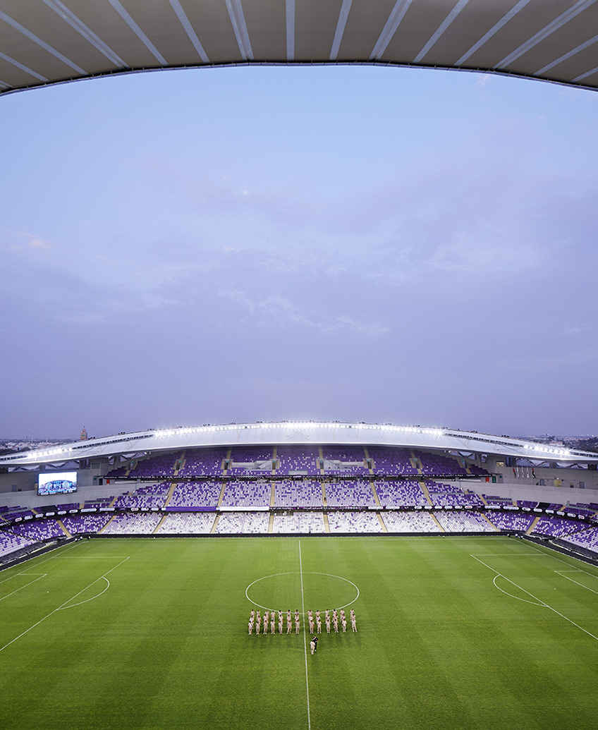 Hazza Bin Zayed (HBZ) Stadium by BDP Pattern - Architizer