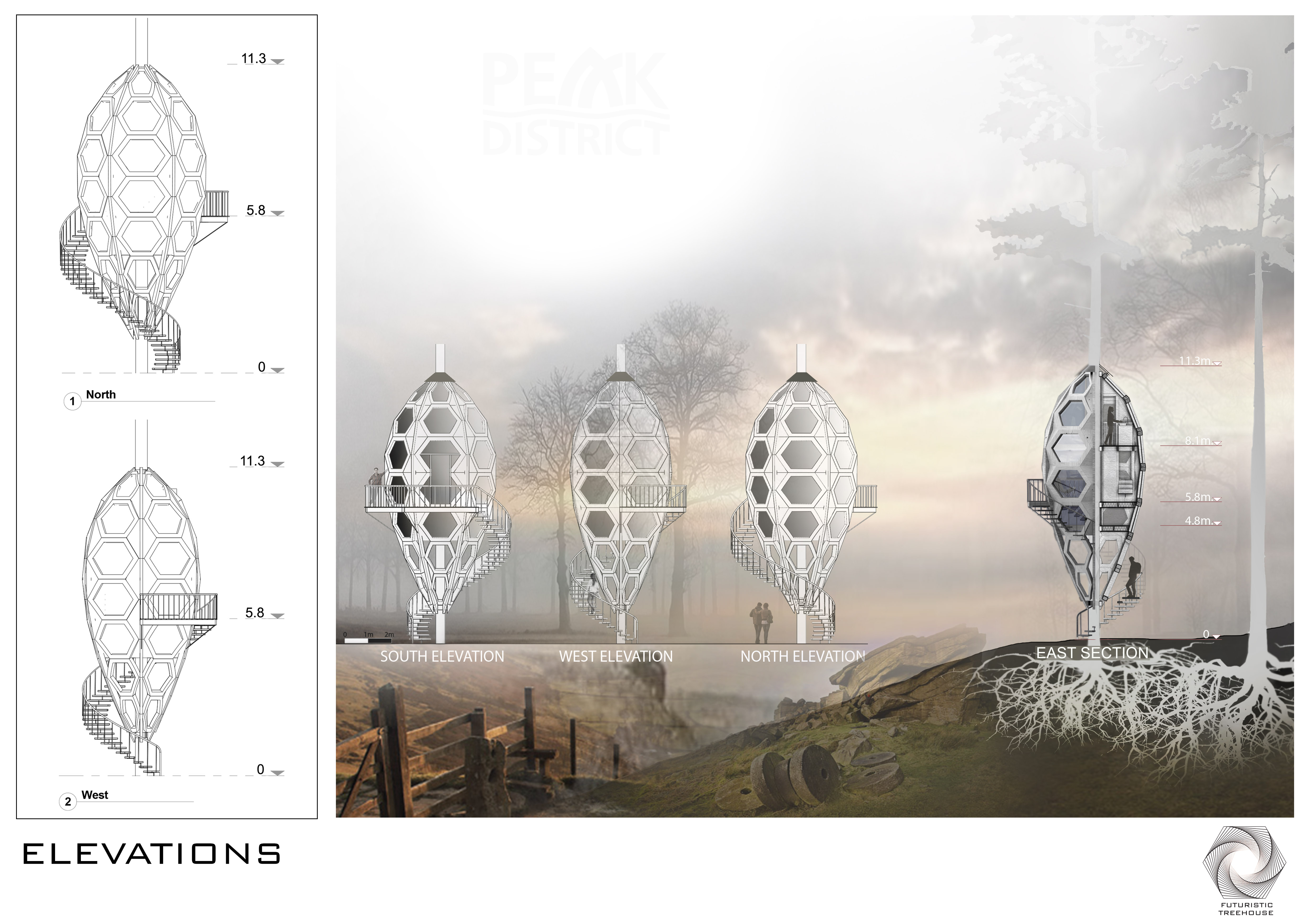 futuristic tree house by Sustainable Aesthetics Limited - Architizer