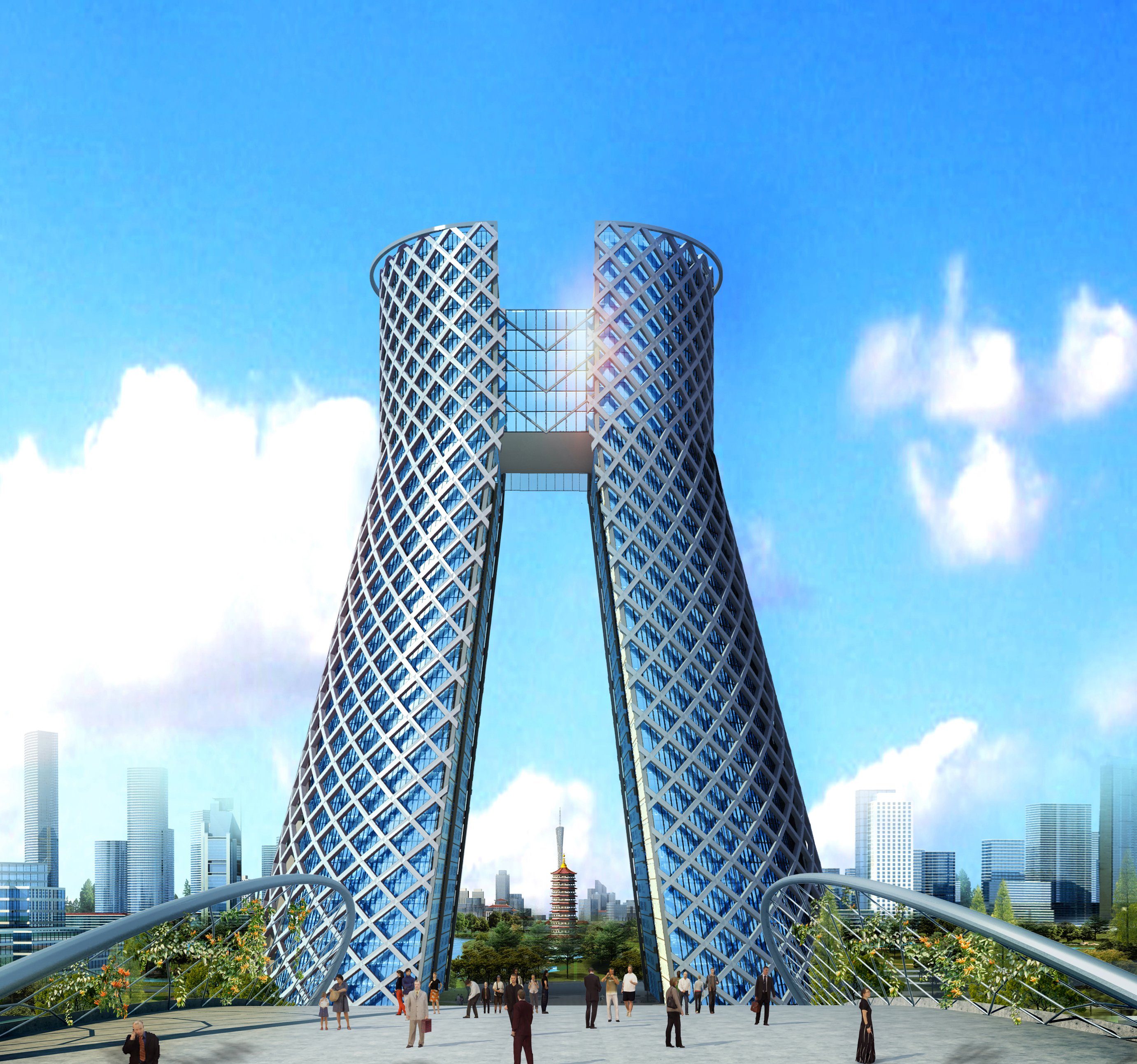 Guangzhou North and South Axis Master Plan by Heller Manus Architects ...