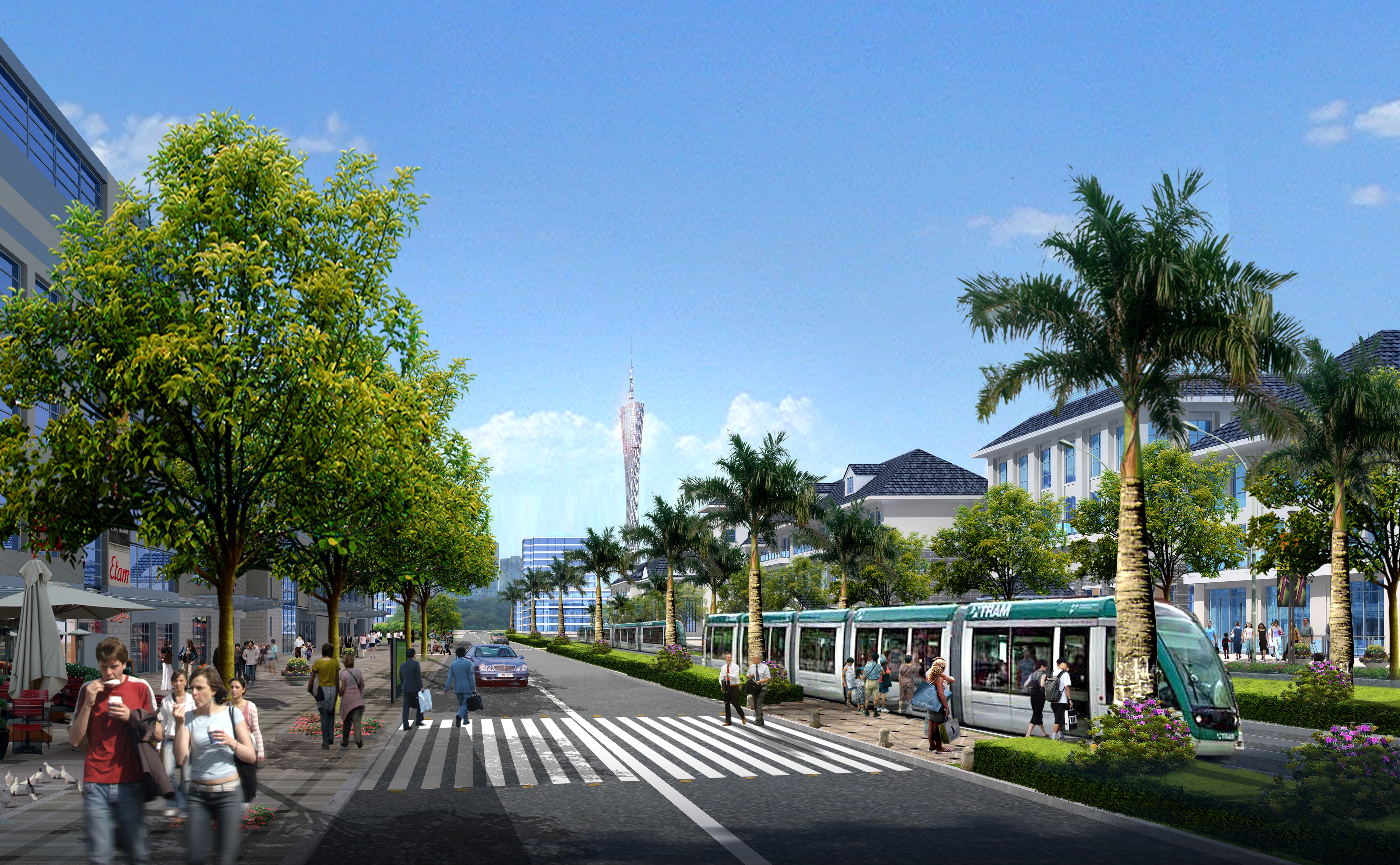 Guangzhou North and South Axis Master Plan by Heller Manus Architects ...