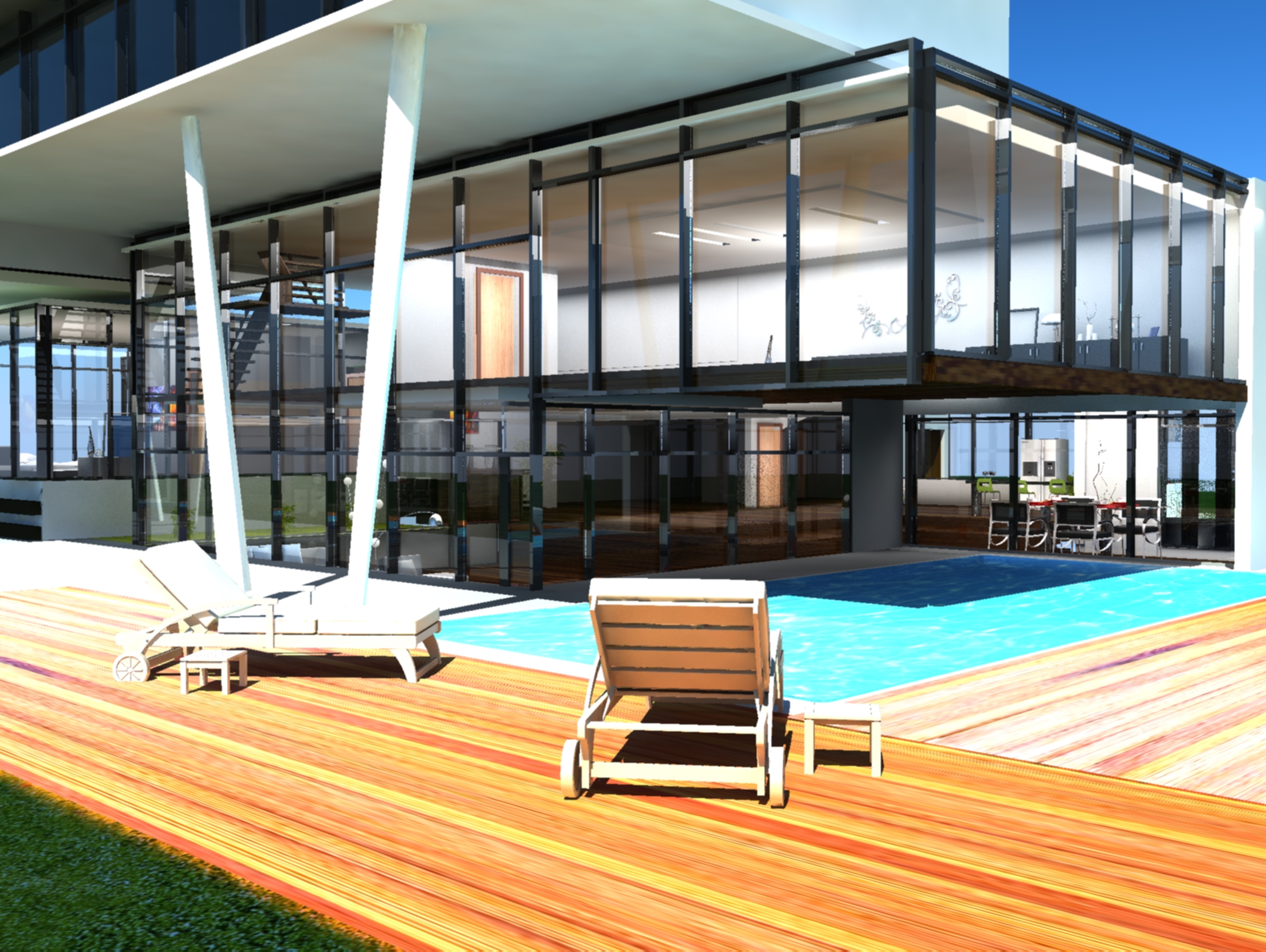 Open space house_multi levels by ECC-Shafar - Architizer