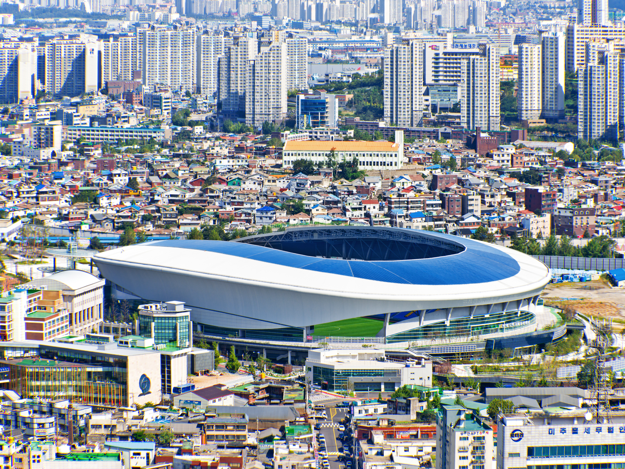 Incheon Football Stadium +Sungui Arena Park by ROSSETTI - Architizer