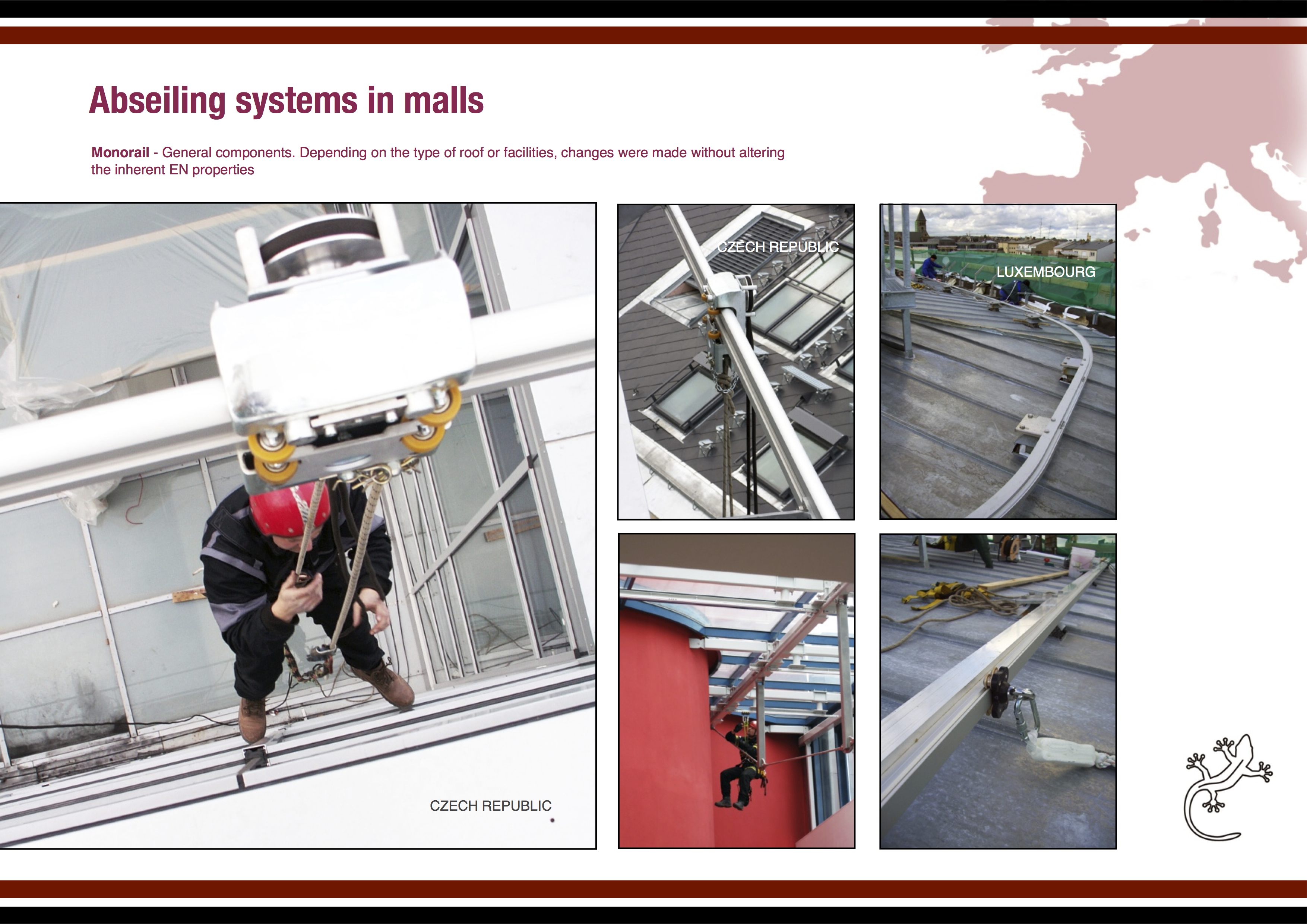 Abseiling systems at malls by SecuRail Lifeline - Architizer