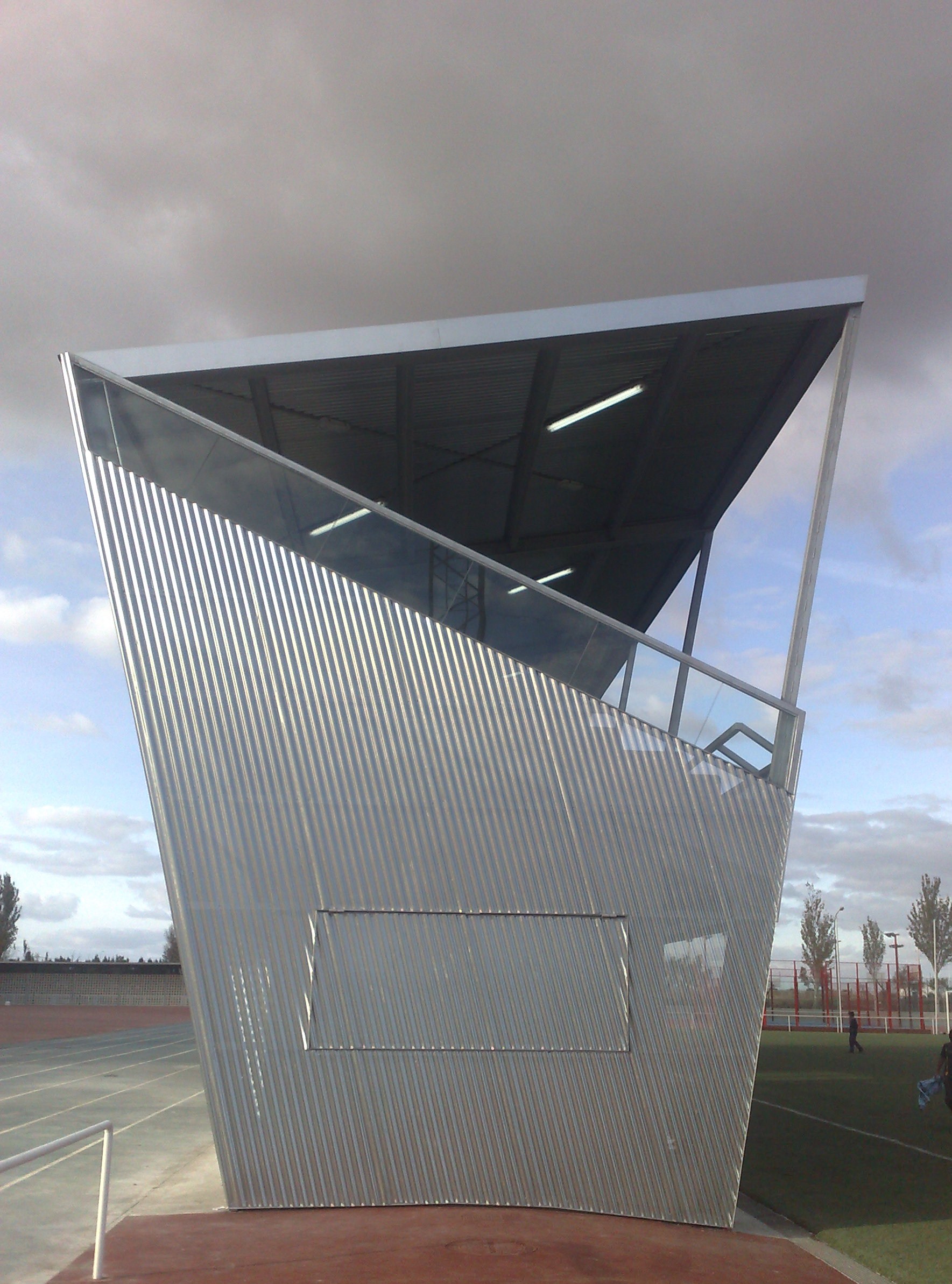 FOOTBALL FIELD GRANDSTAND WITH CHANGING by Fortes y Ballester ...