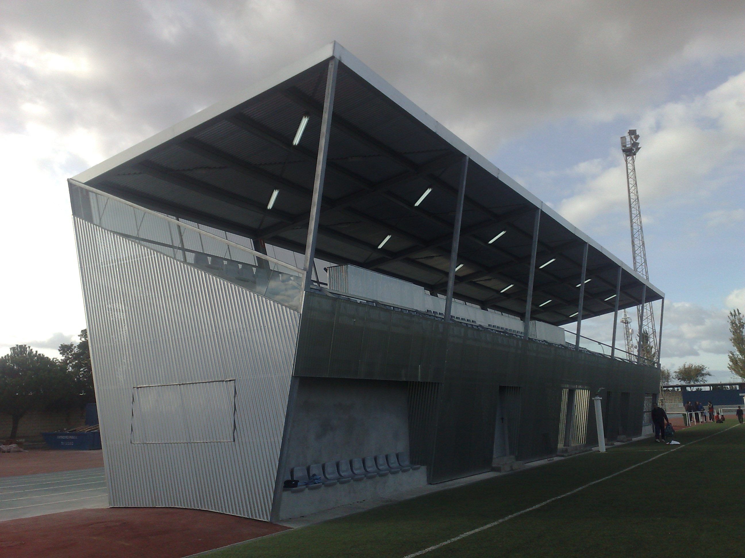 FOOTBALL FIELD GRANDSTAND WITH CHANGING by Fortes y Ballester ...
