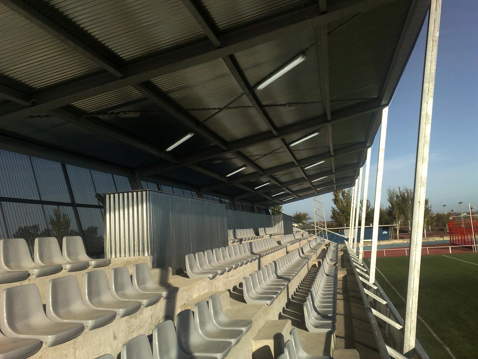 FOOTBALL FIELD GRANDSTAND WITH CHANGING by Fortes y Ballester ...