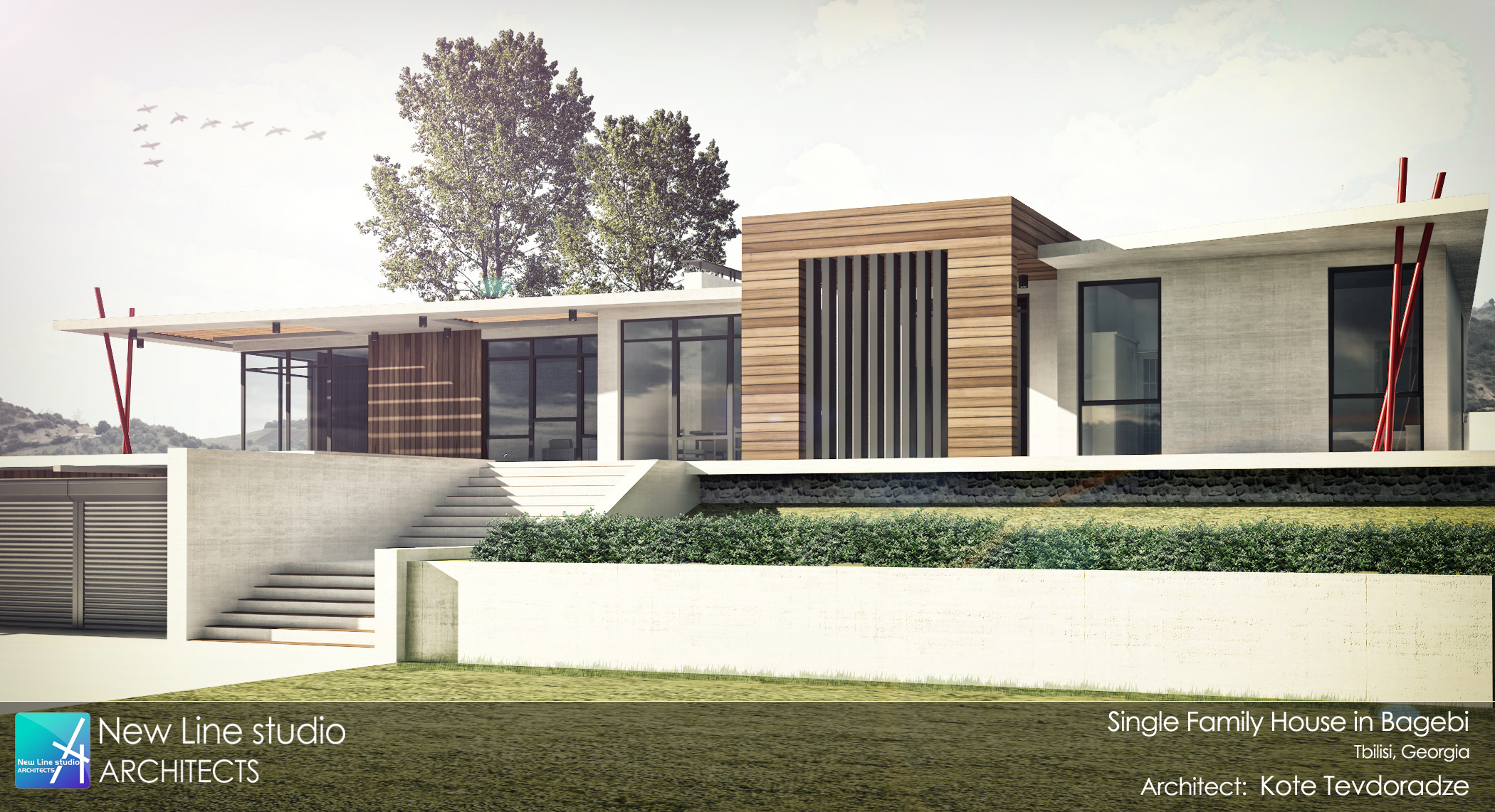 Idea 900405: Single Family House in Bagebi by New Line studio ...