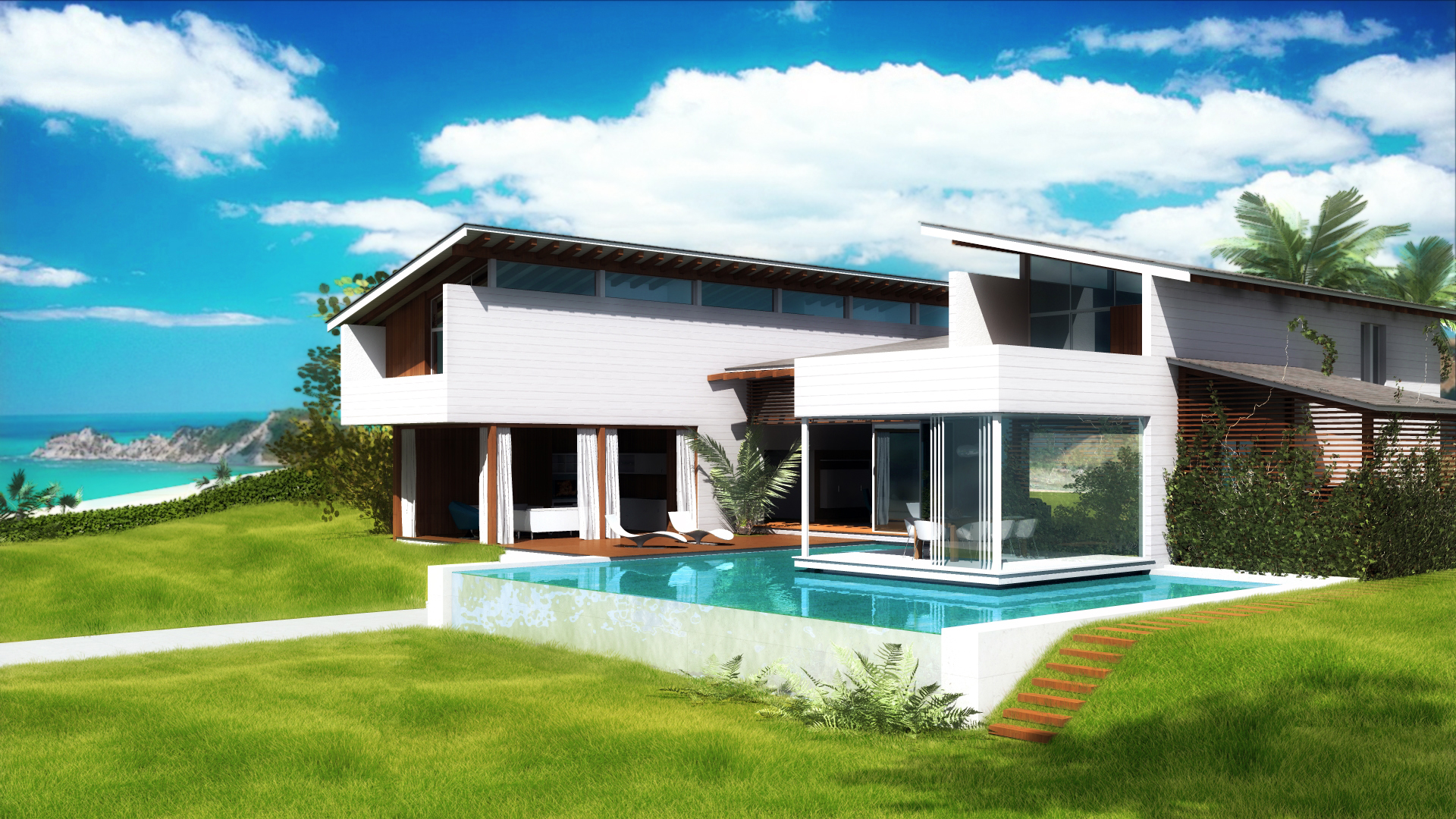 Beach Villa - Green Island Republic by Suzana Maria Ciplea - Architizer