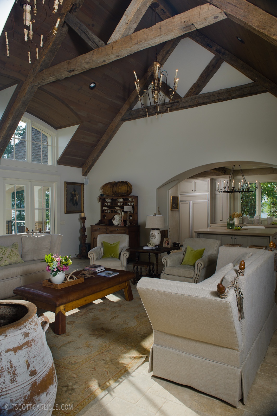 French Provincial Lake House by Christopher Architecture and Interiors ...