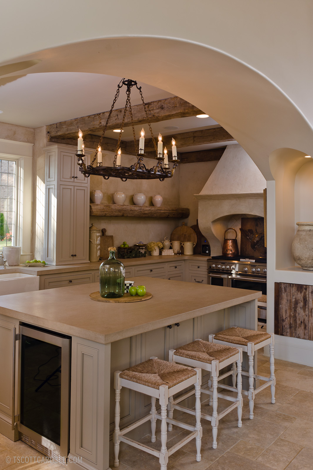 French Provincial Lake House by Christopher Architecture and Interiors ...
