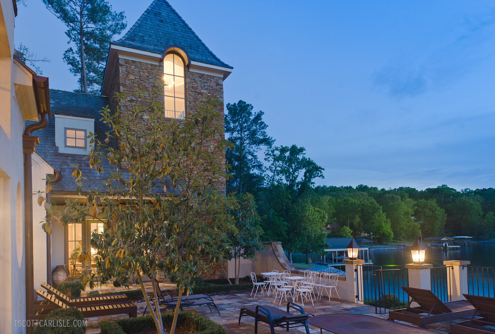 French Provincial Lake House by Christopher Architecture and Interiors ...