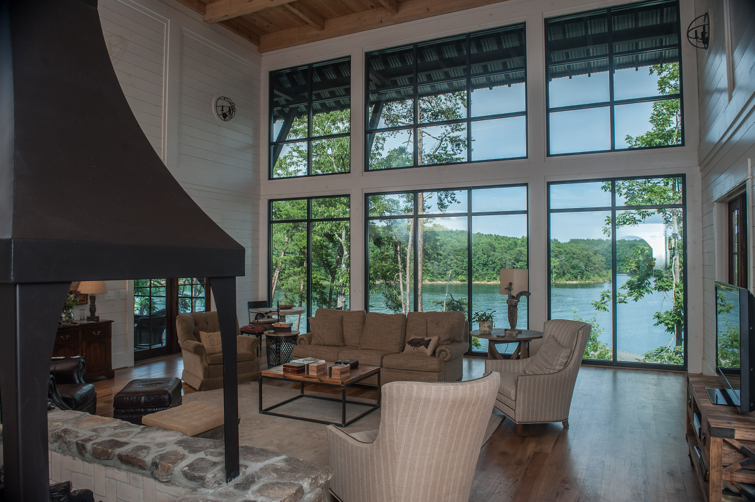 Modern Rustic Lake Home by Christopher Architecture and Interiors ...