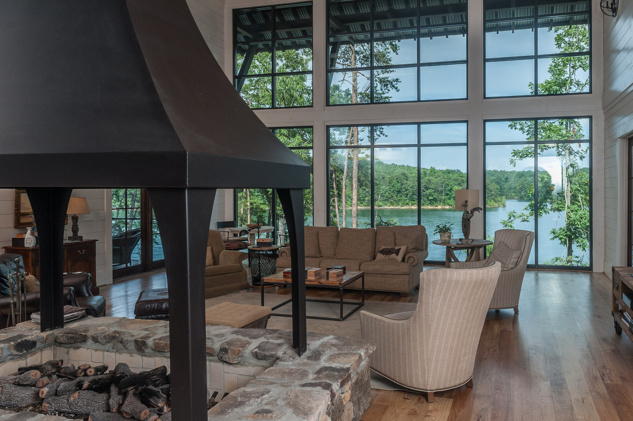 Modern Rustic Lake Home by Christopher Architecture and Interiors ...