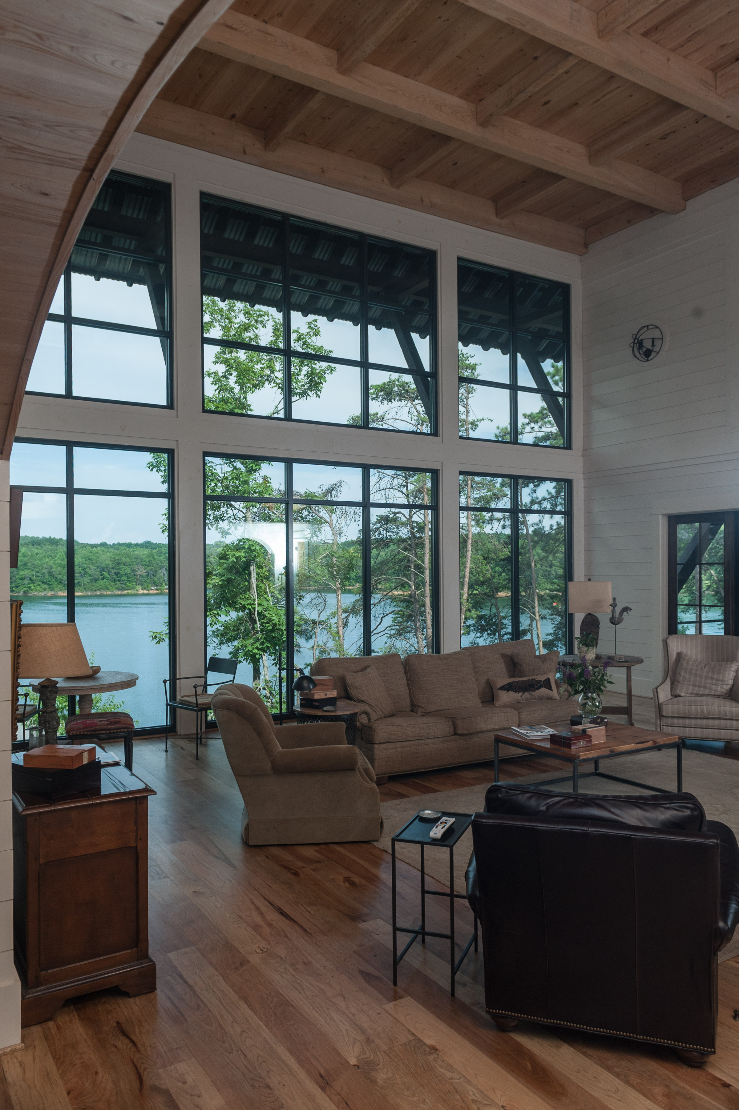 Modern Rustic Lake Home by Christopher Architecture and Interiors ...