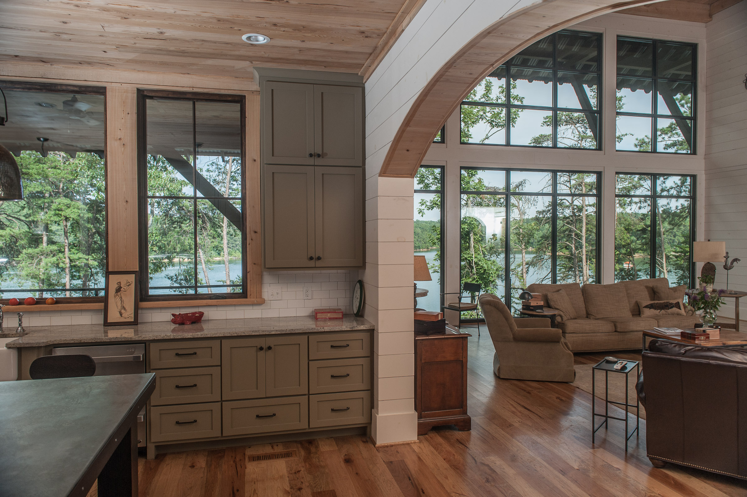 Modern Rustic Lake Home by Christopher Architecture and Interiors ...