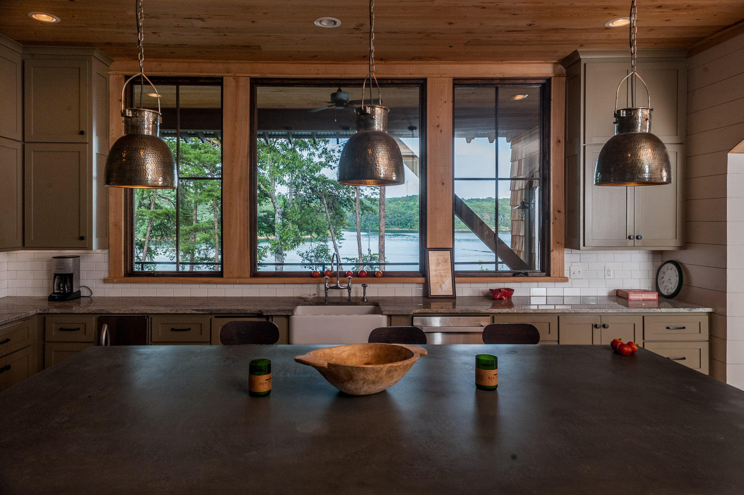 Modern Rustic Lake Home by Christopher Architecture and Interiors ...