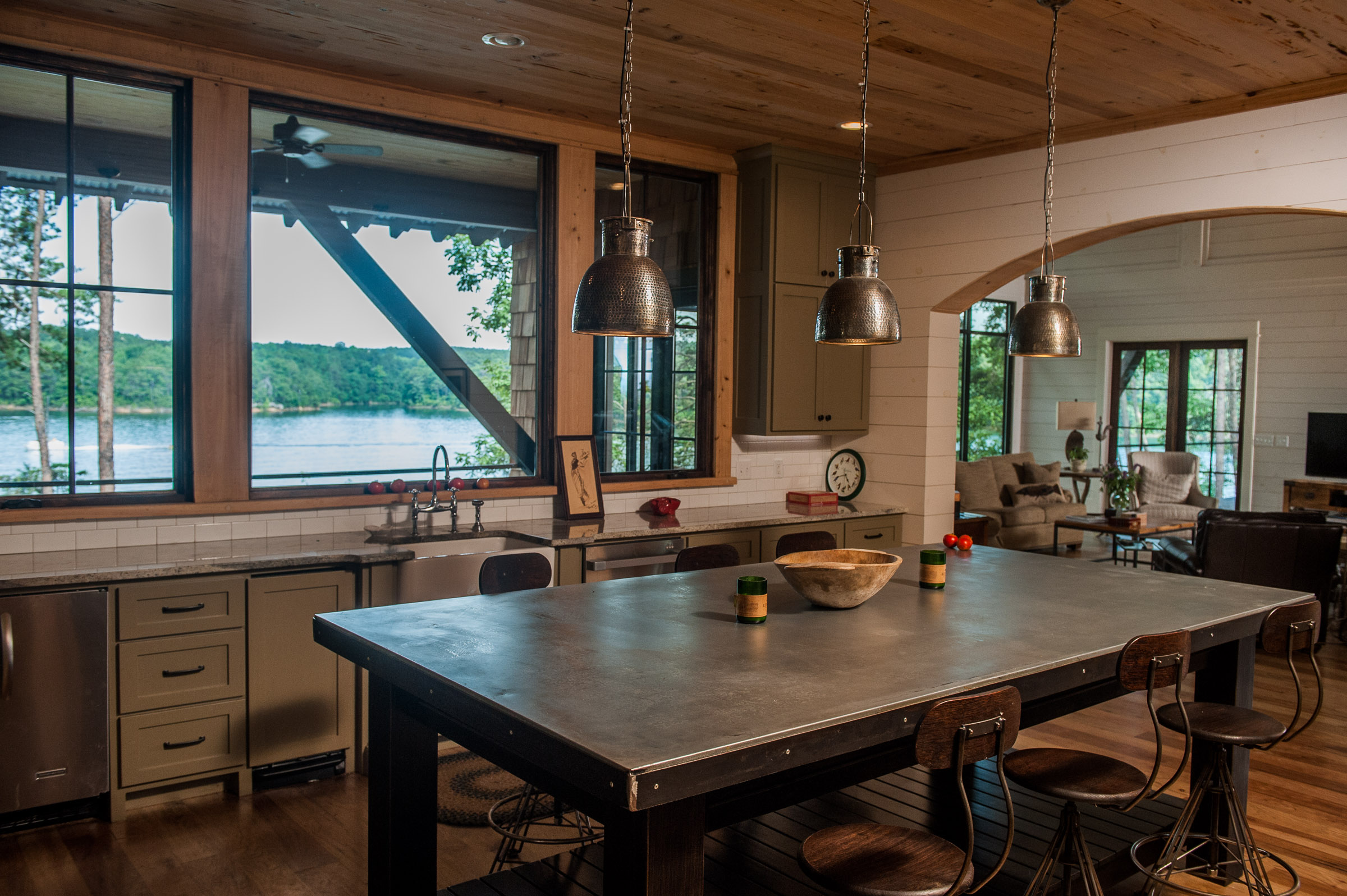 Modern Rustic Lake Home by Christopher Architecture and Interiors ...