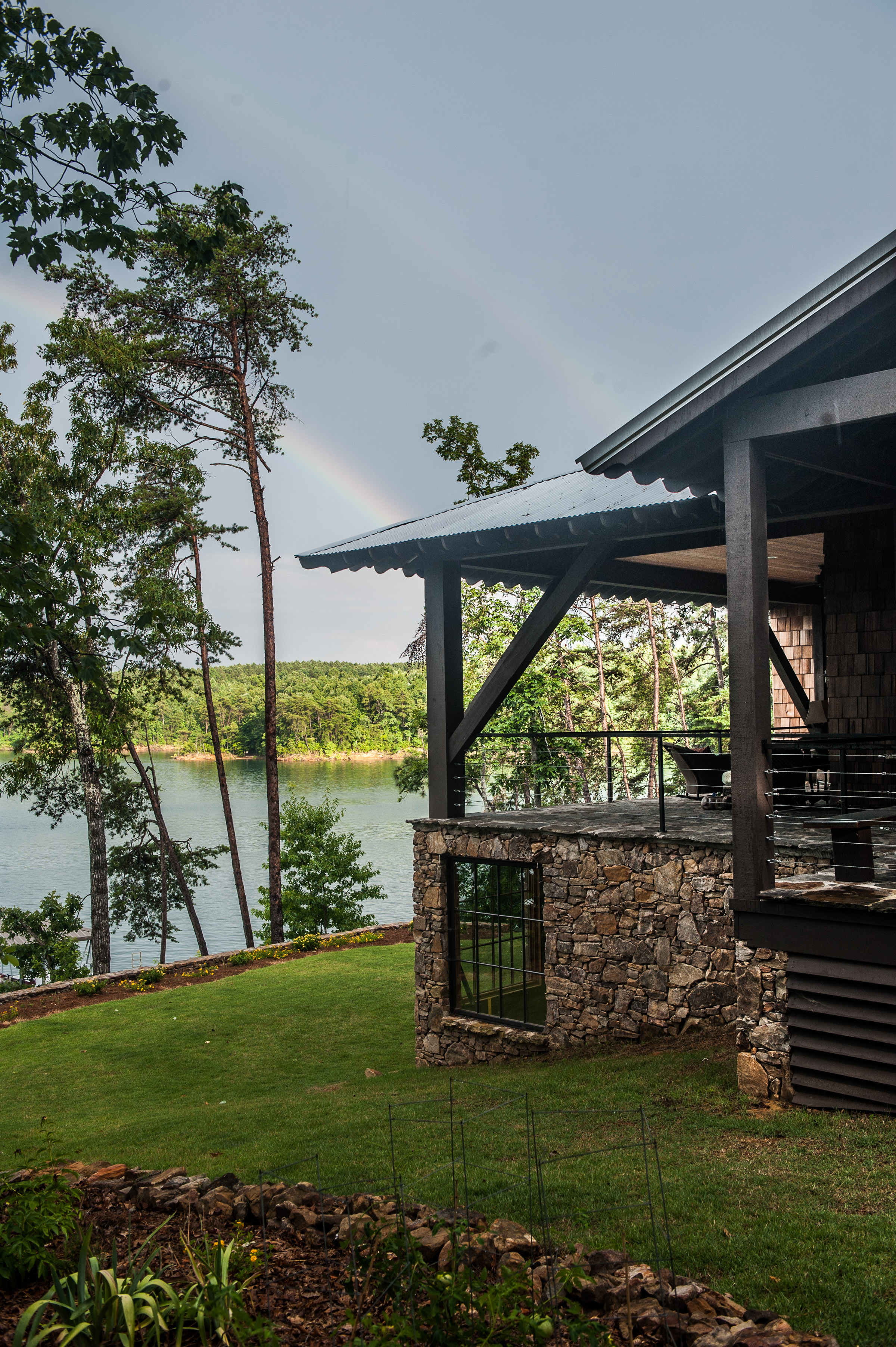 Modern Rustic Lake Home by Christopher Architecture and Interiors ...