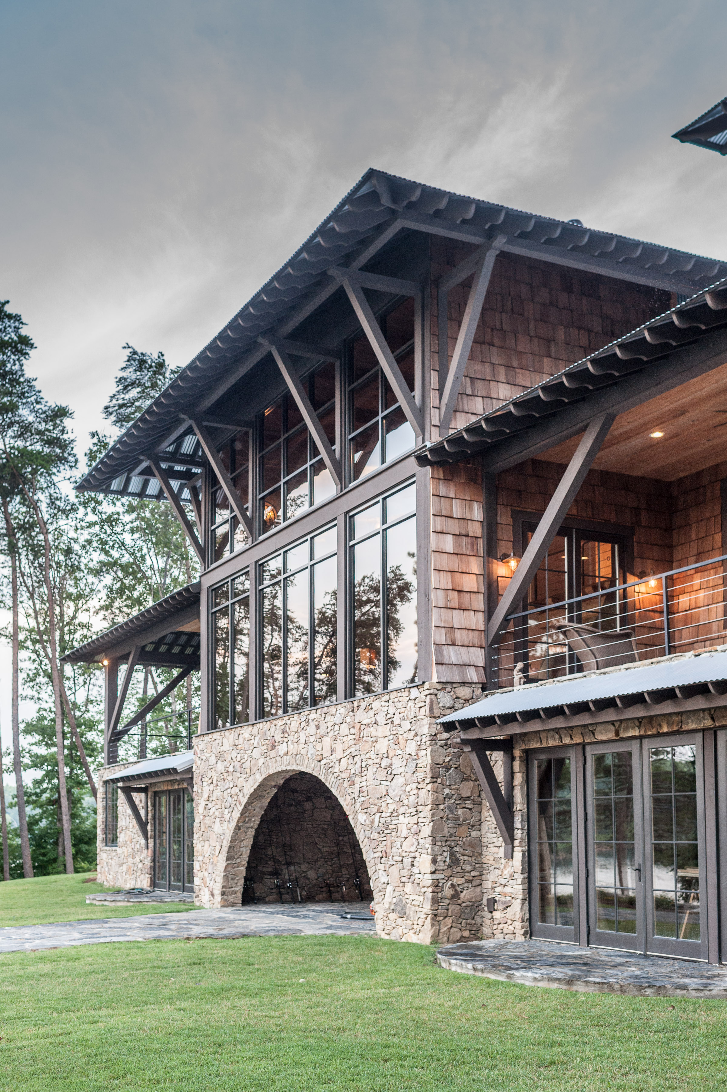 Modern Rustic Lake Home by Christopher Architecture and Interiors ...