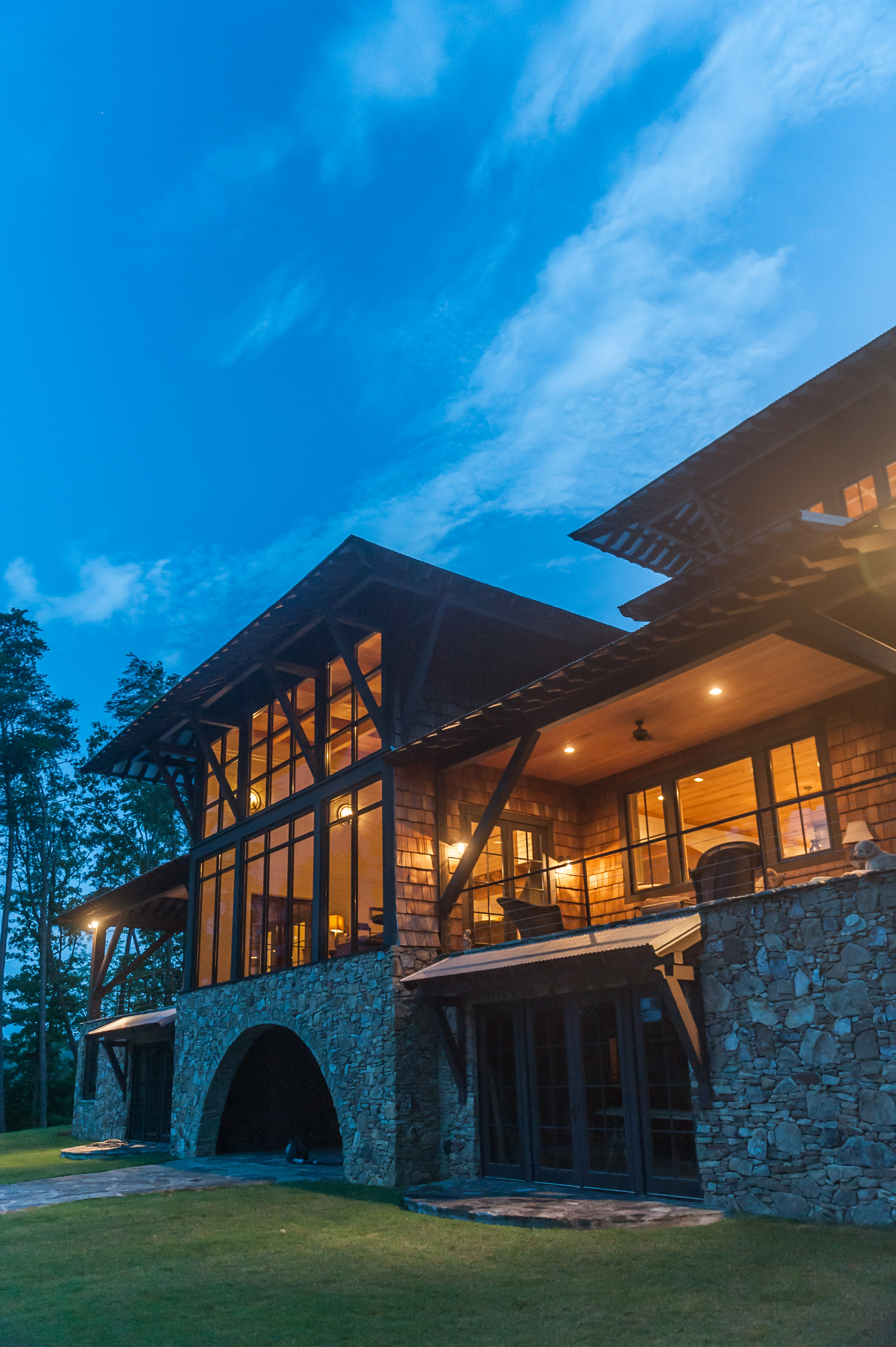 Modern Rustic Lake Home by Christopher Architecture and Interiors ...