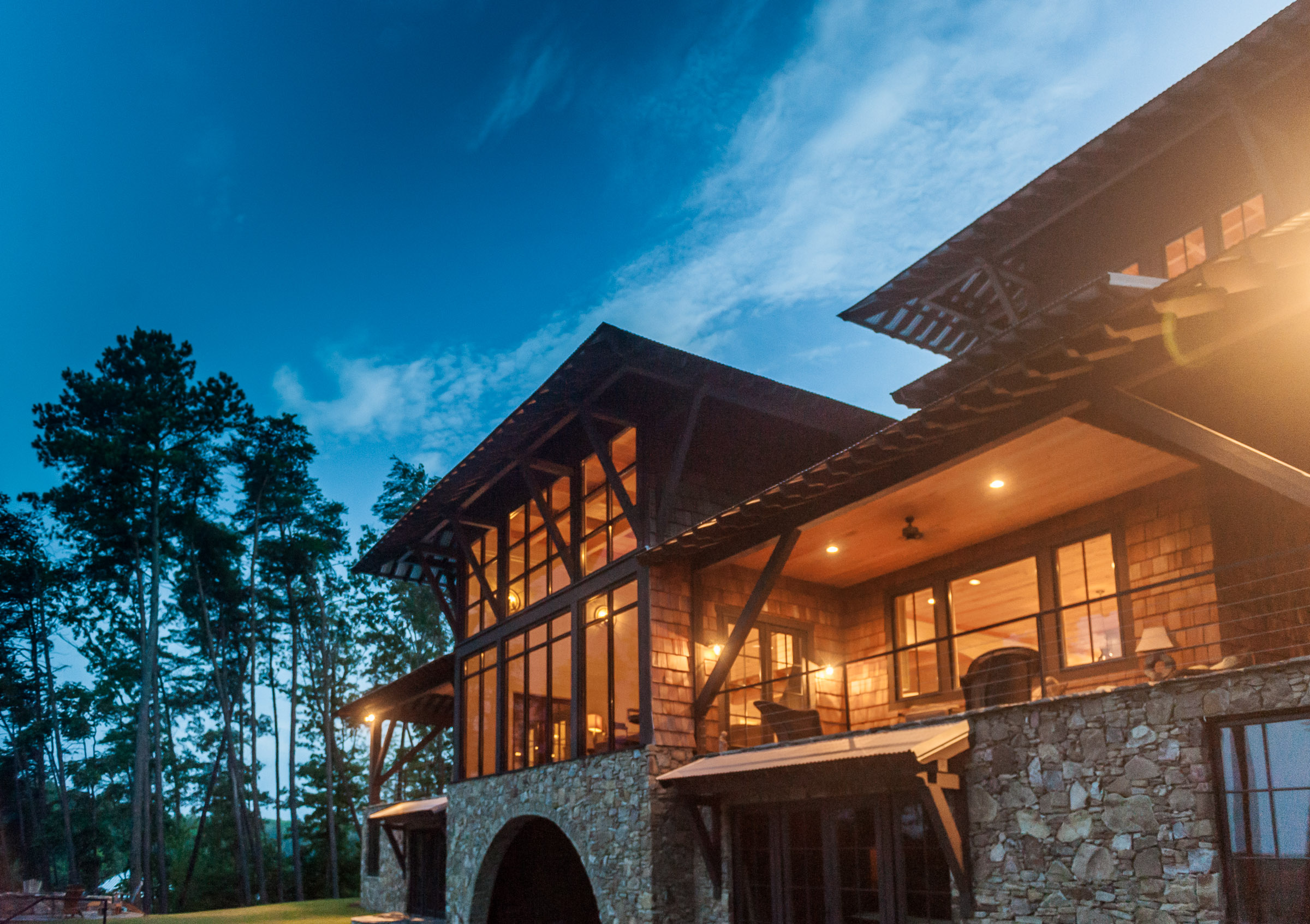 Modern Rustic Lake Home by Christopher Architecture and Interiors ...