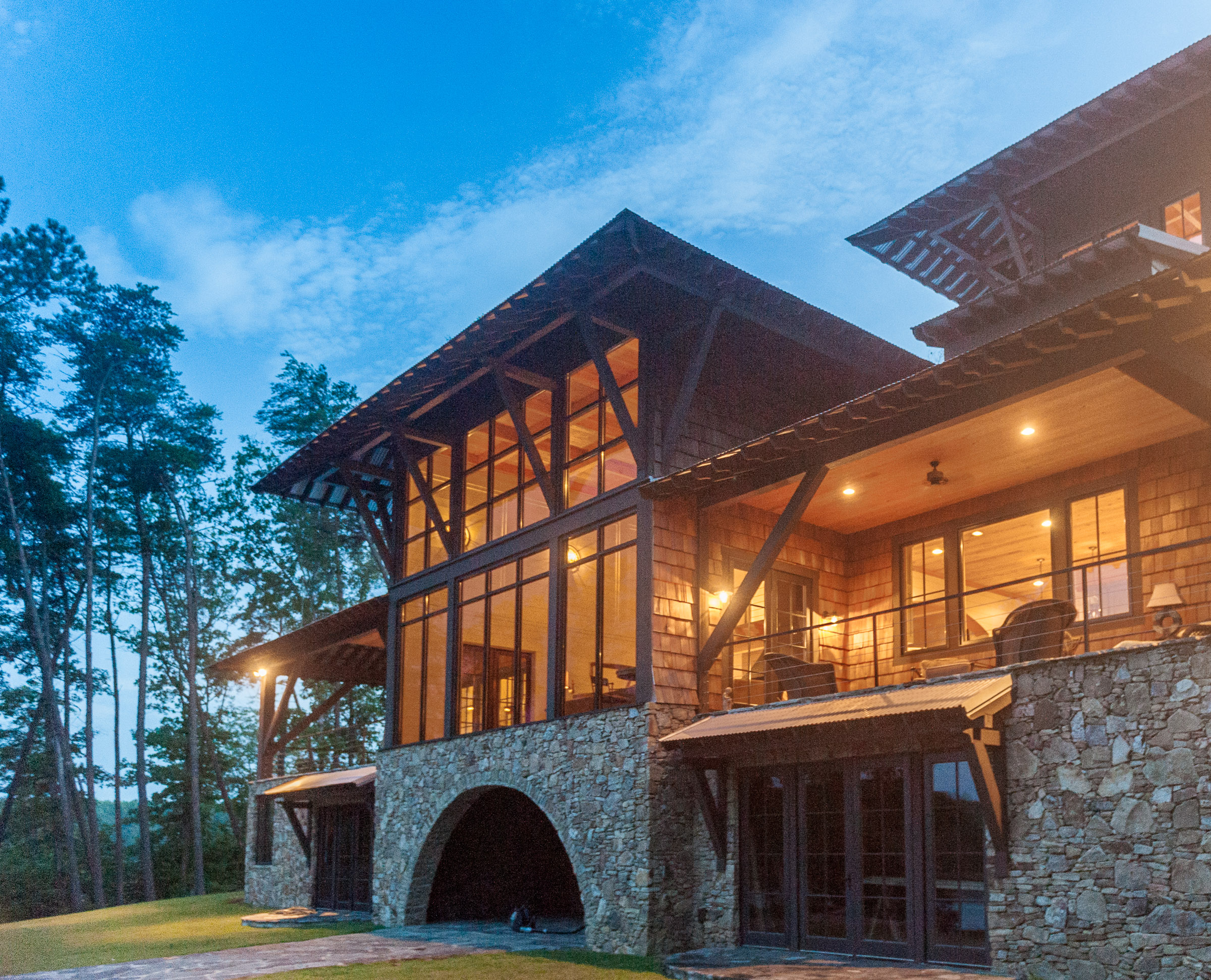 Modern Rustic Lake Home by Christopher Architecture and Interiors ...