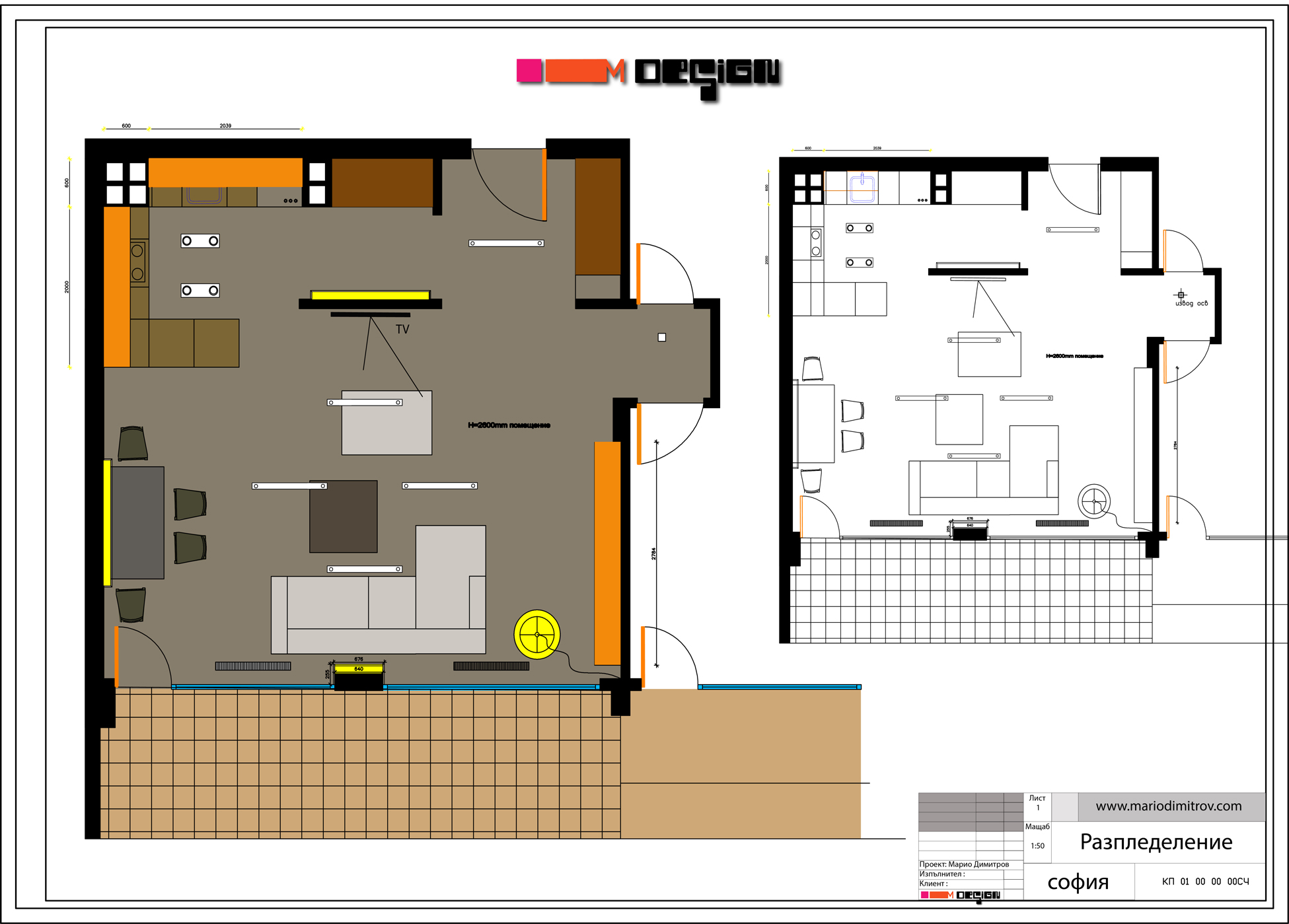 UNDERGROUND interior design apartment by Mario Dimitrov by M&K DESIGN ...